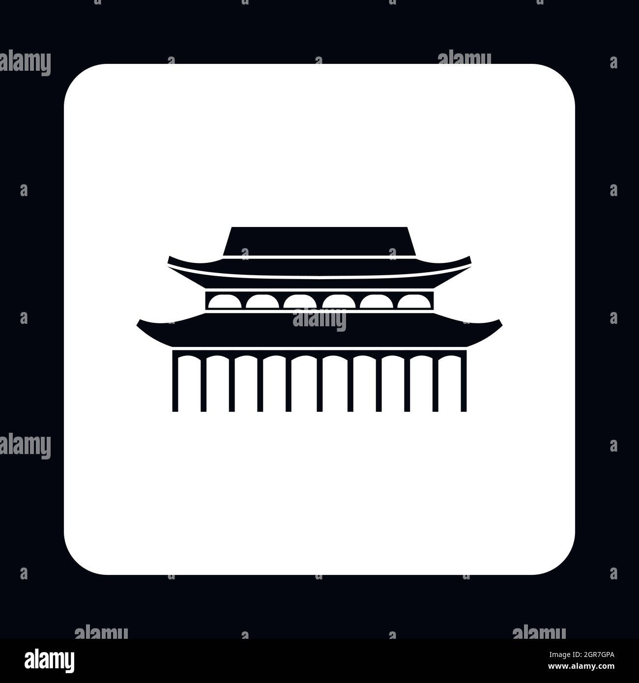 Sacred temple icon, simple style Stock Vector Image & Art - Alamy