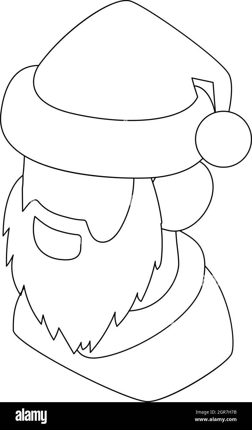 Santa sticker Stock Vector Images - Alamy