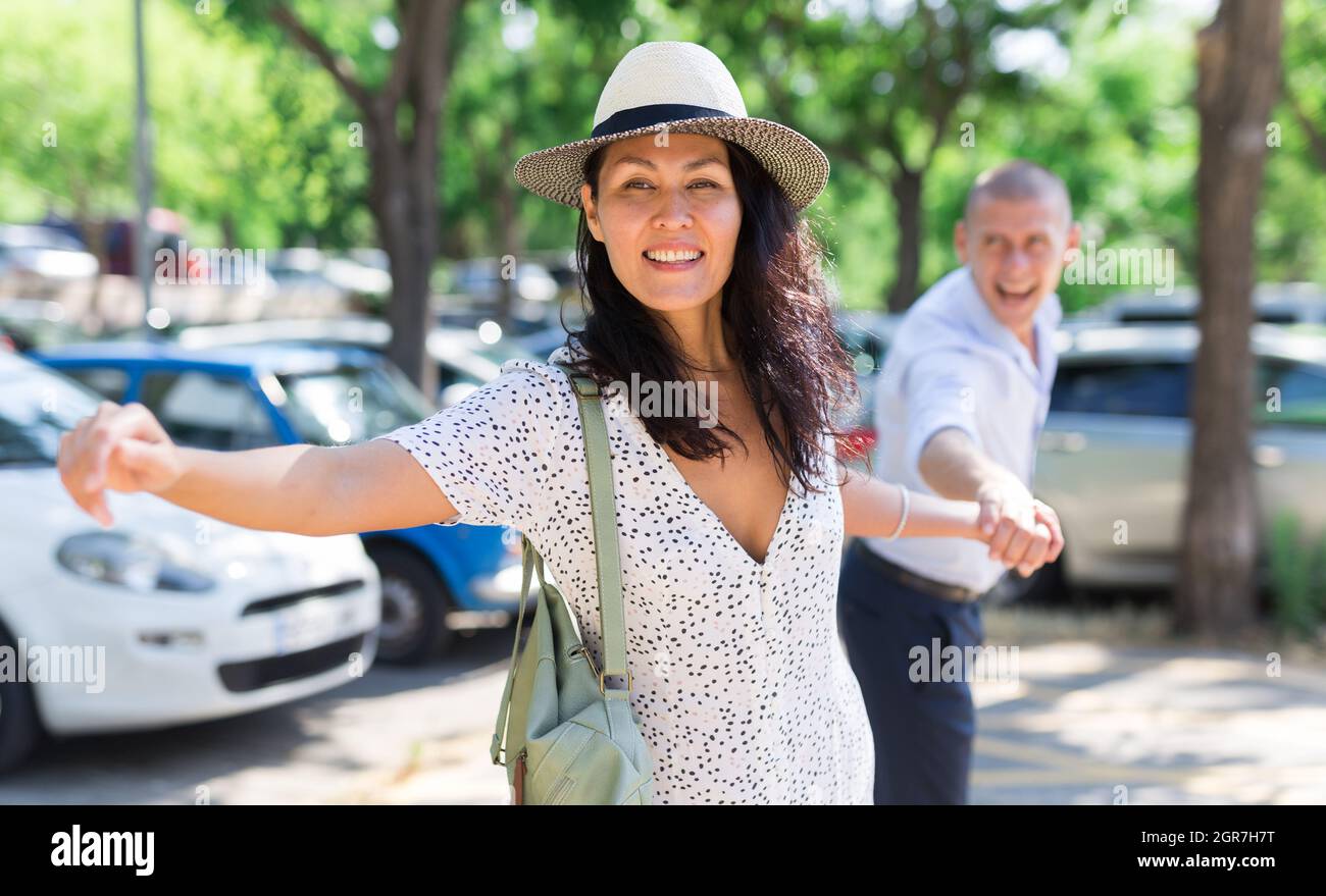 couple having a date Stock Photo - Alamy