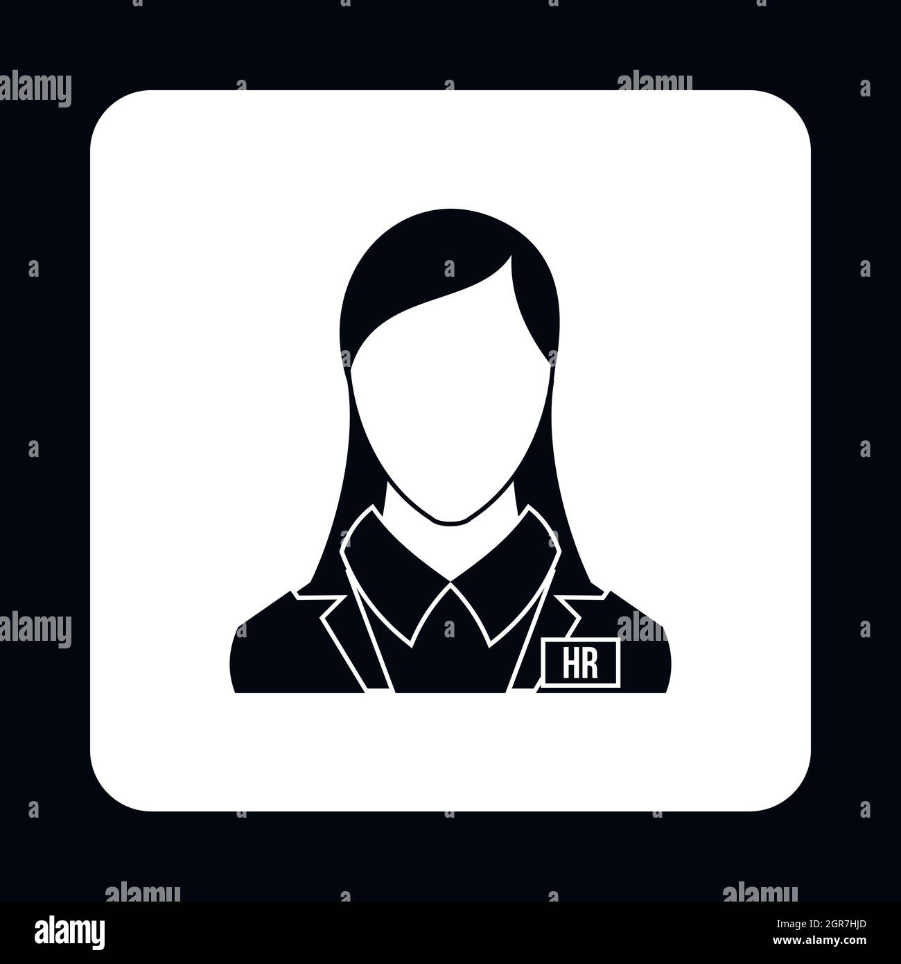 Hr manager icon, simple style Stock Vector Image & Art - Alamy