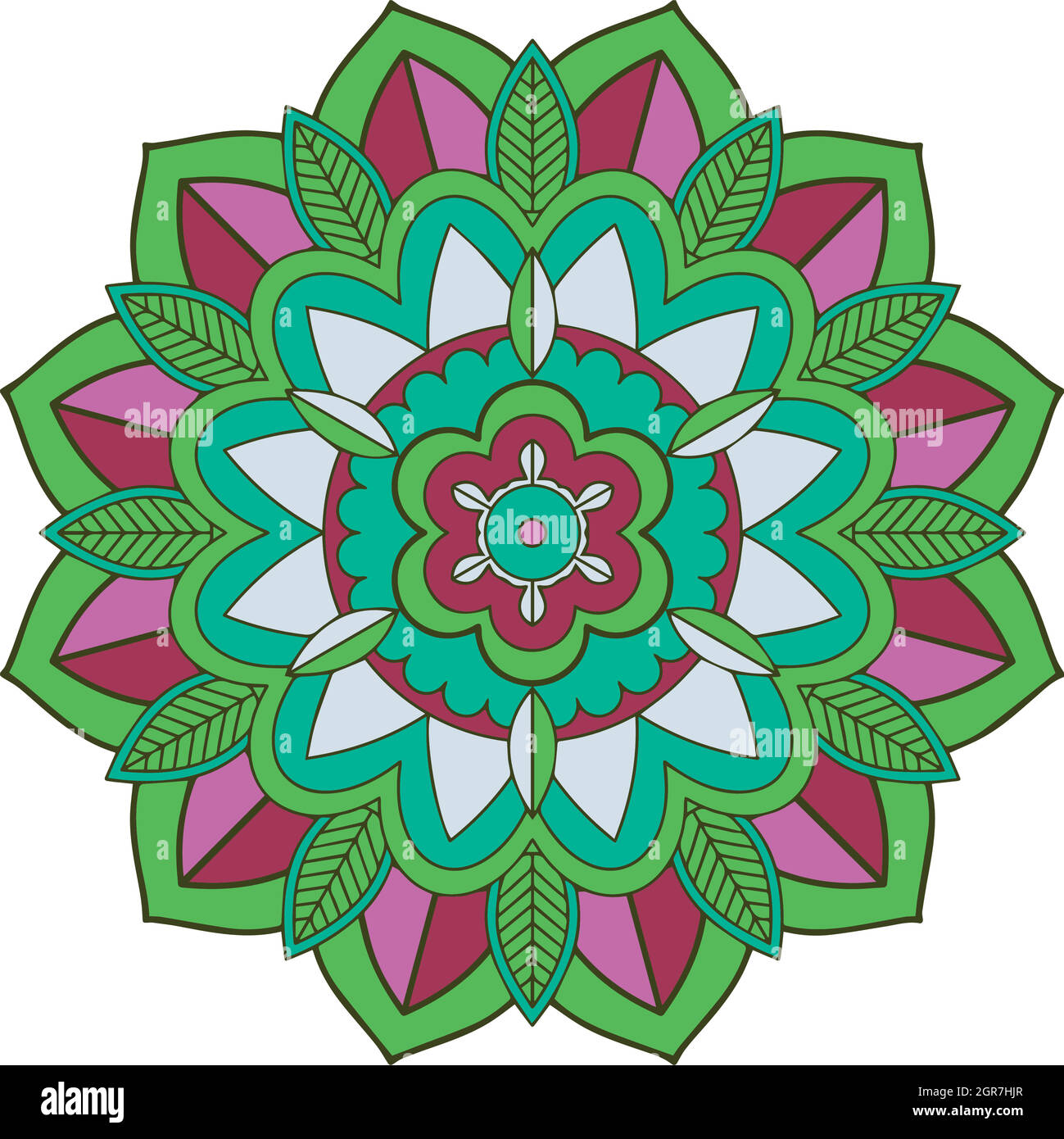 Mandala patterns on white background Stock Vector Image & Art - Alamy
