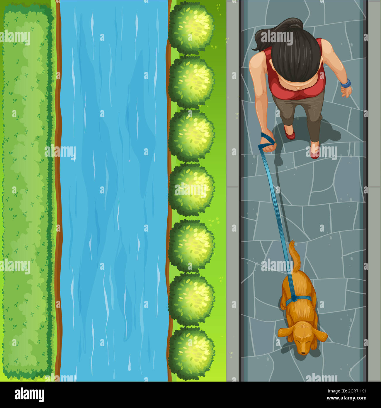 Outdoor walking path Stock Vector Images - Alamy