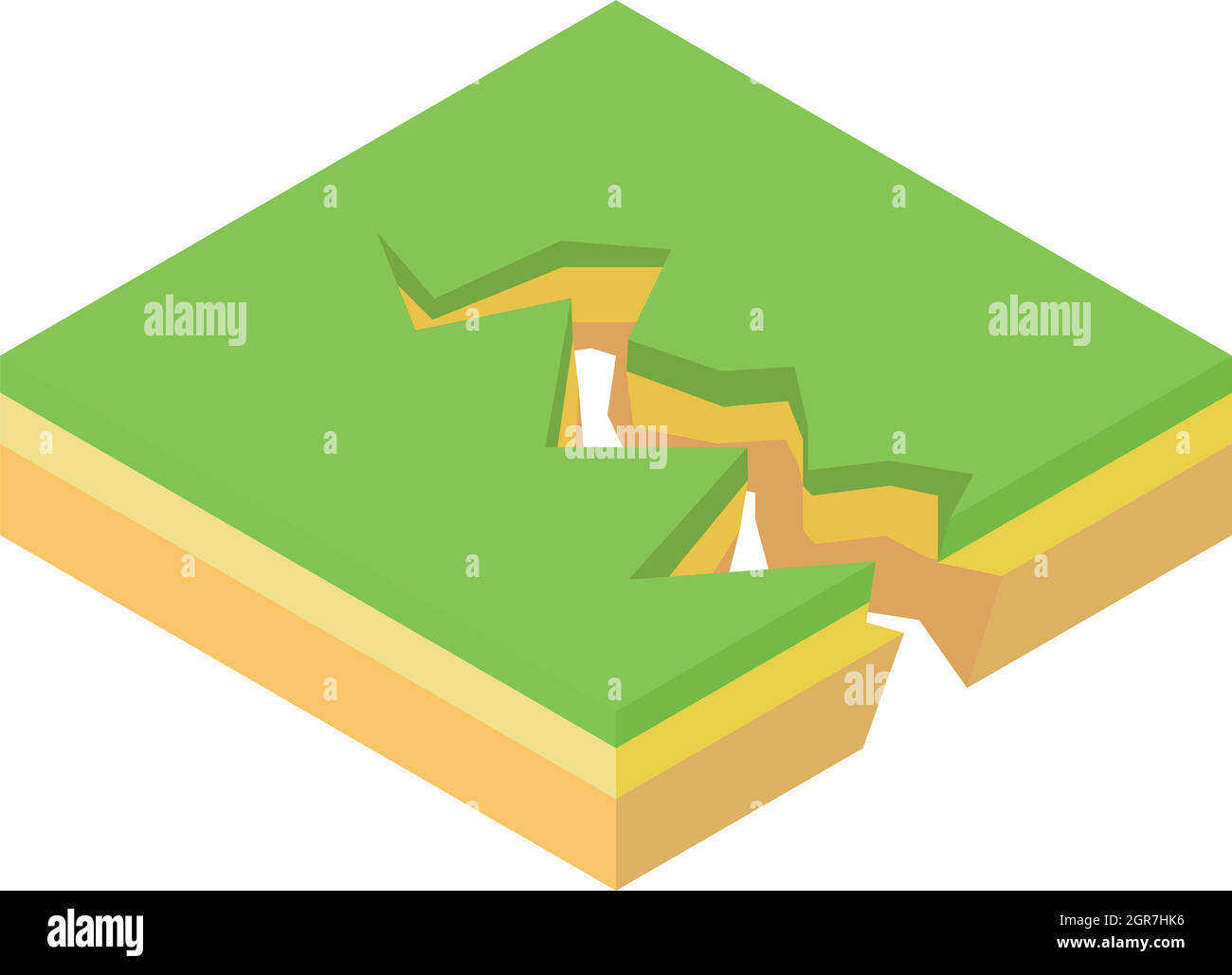 Earth crack icon in cartoon style Stock Vector Image & Art - Alamy