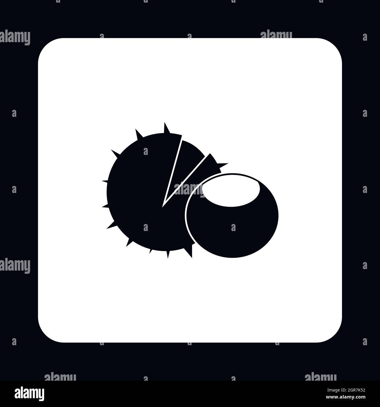 Chestnut icon, simple style Stock Vector Image & Art - Alamy
