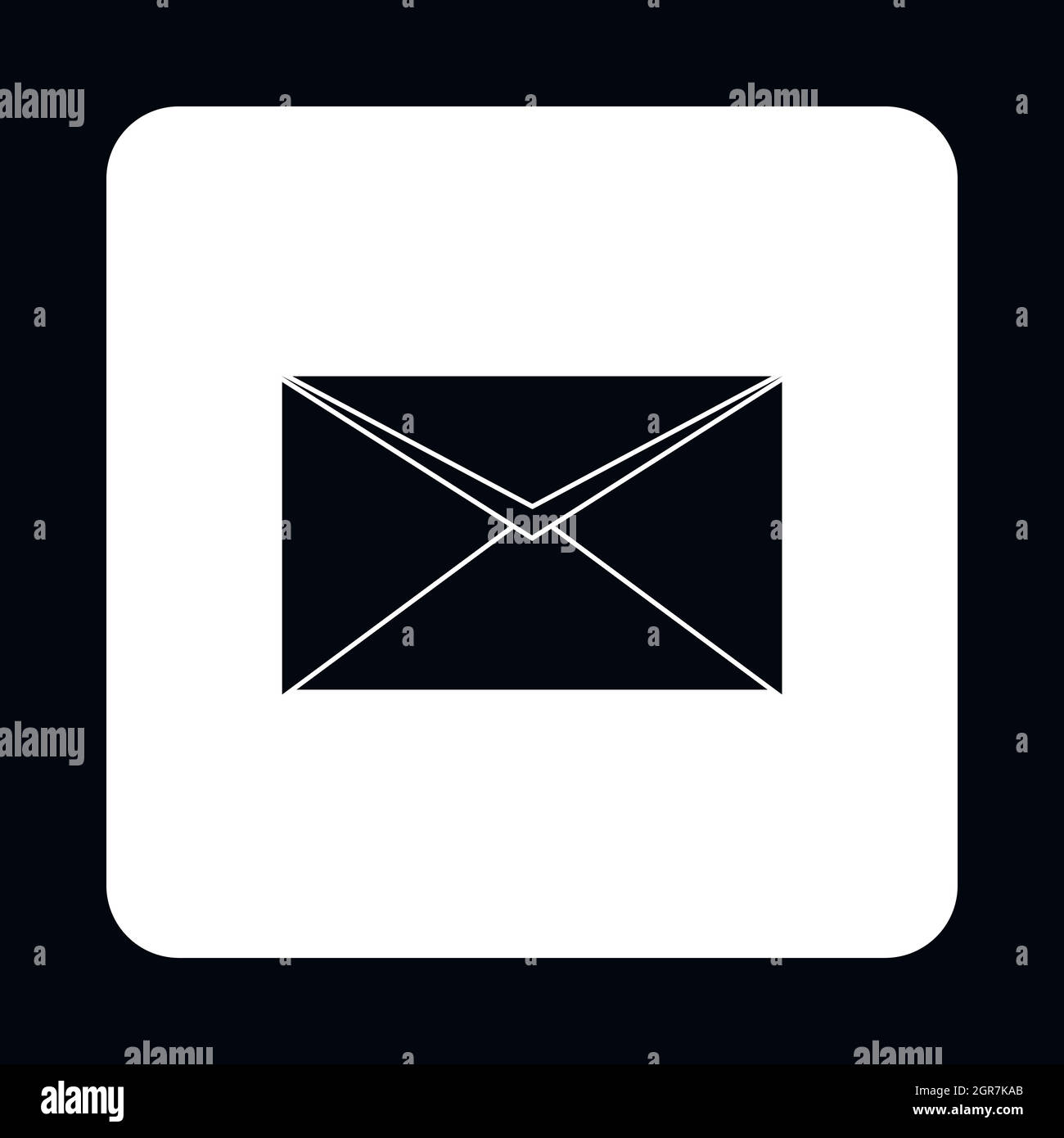 Paper letter icon, simple style Stock Vector Image & Art - Alamy