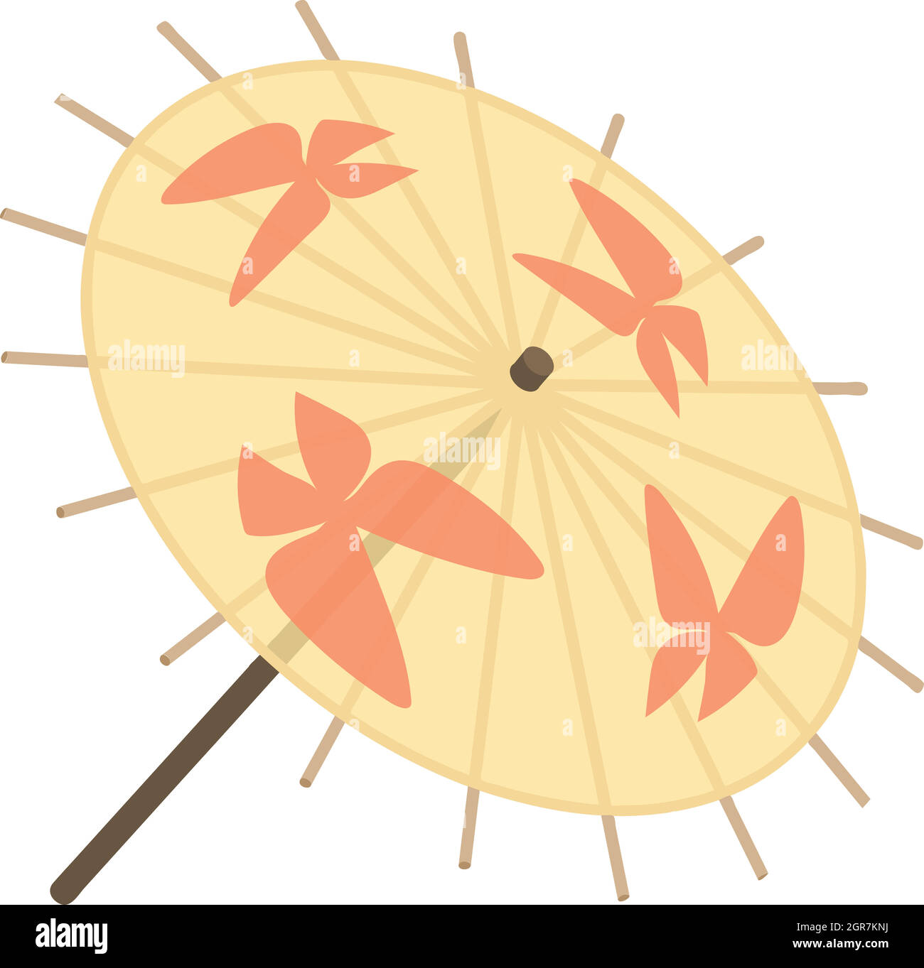 Japanese style parasol Stock Vector Images - Alamy