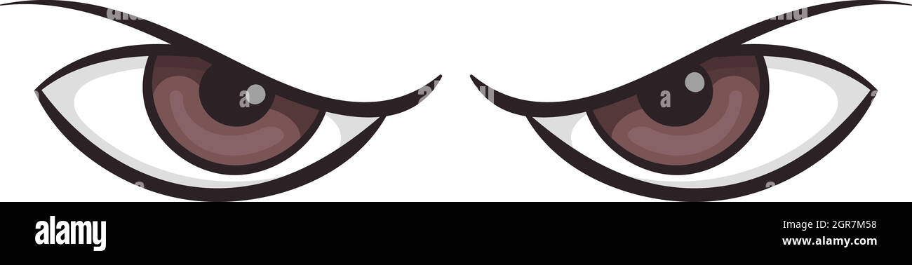 Pair of eyes watching icon, cartoon style Stock Vector Image & Art - Alamy