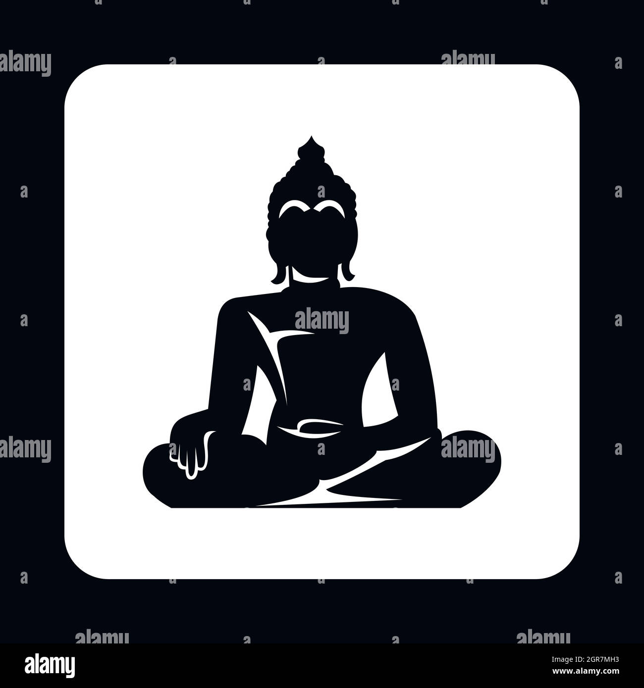 Buddha statue icon, simple style Stock Vector Image & Art - Alamy