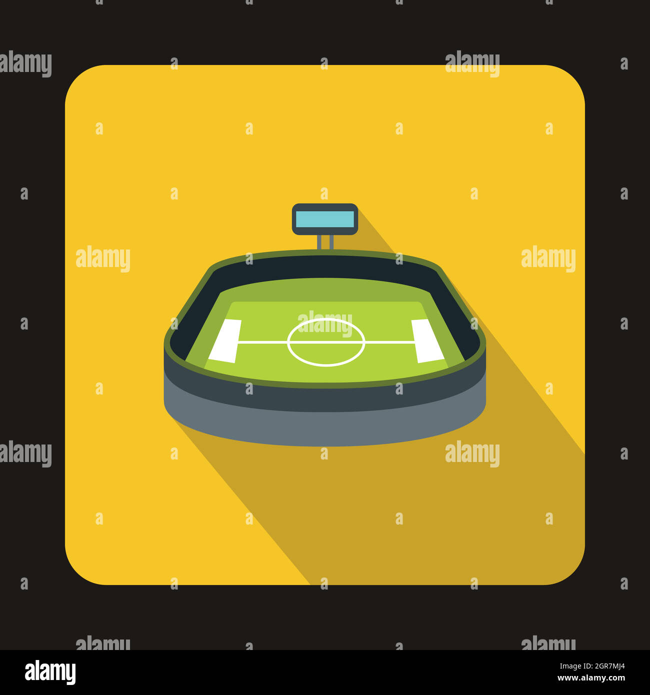 Stadium icon, flat style Stock Vector Image & Art - Alamy