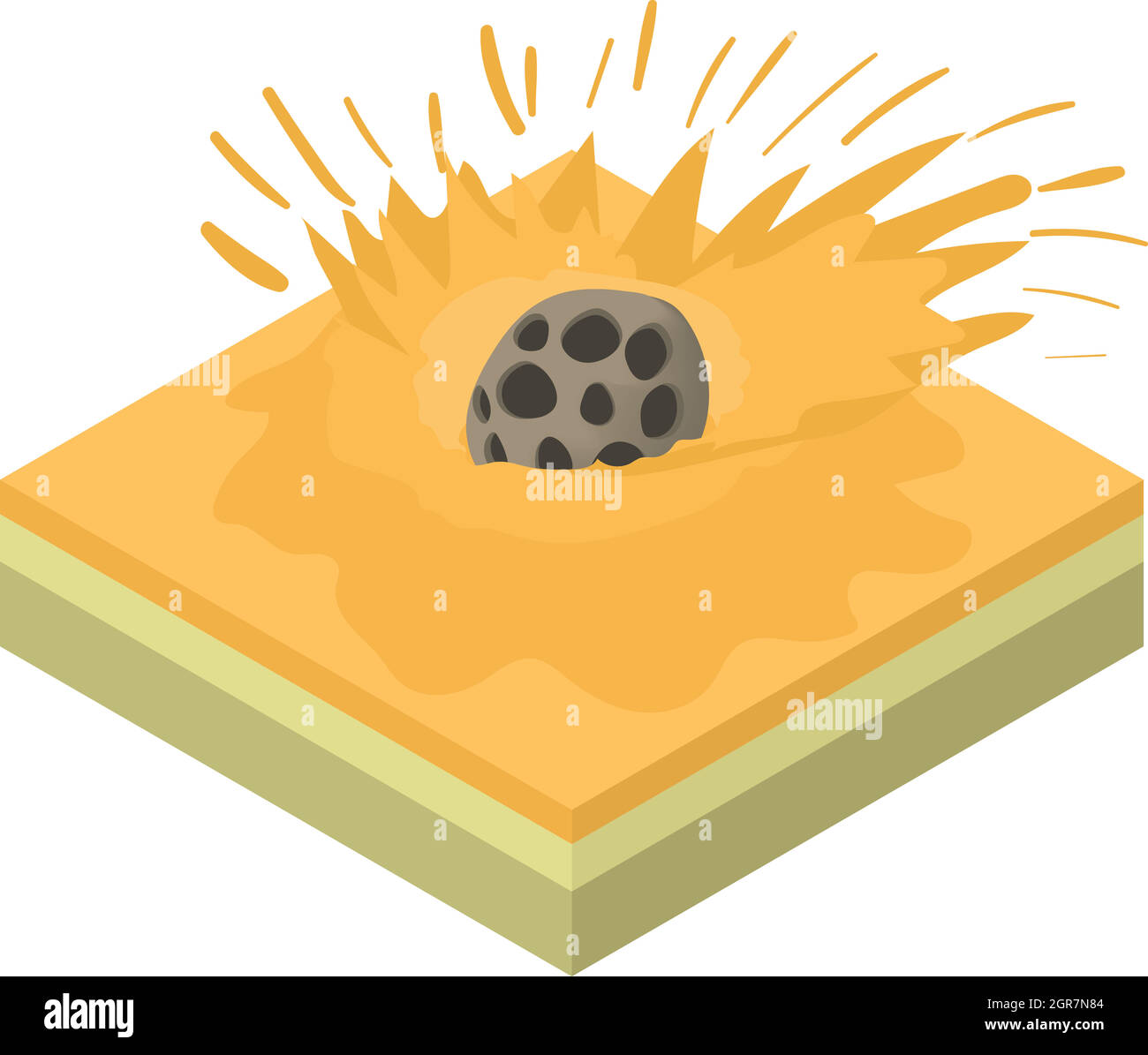 Meteor falling icon, cartoon style Stock Vector Image & Art - Alamy