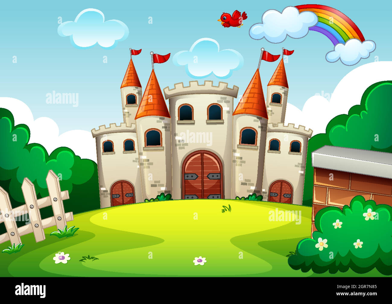 Castle blank Stock Vector Images - Alamy