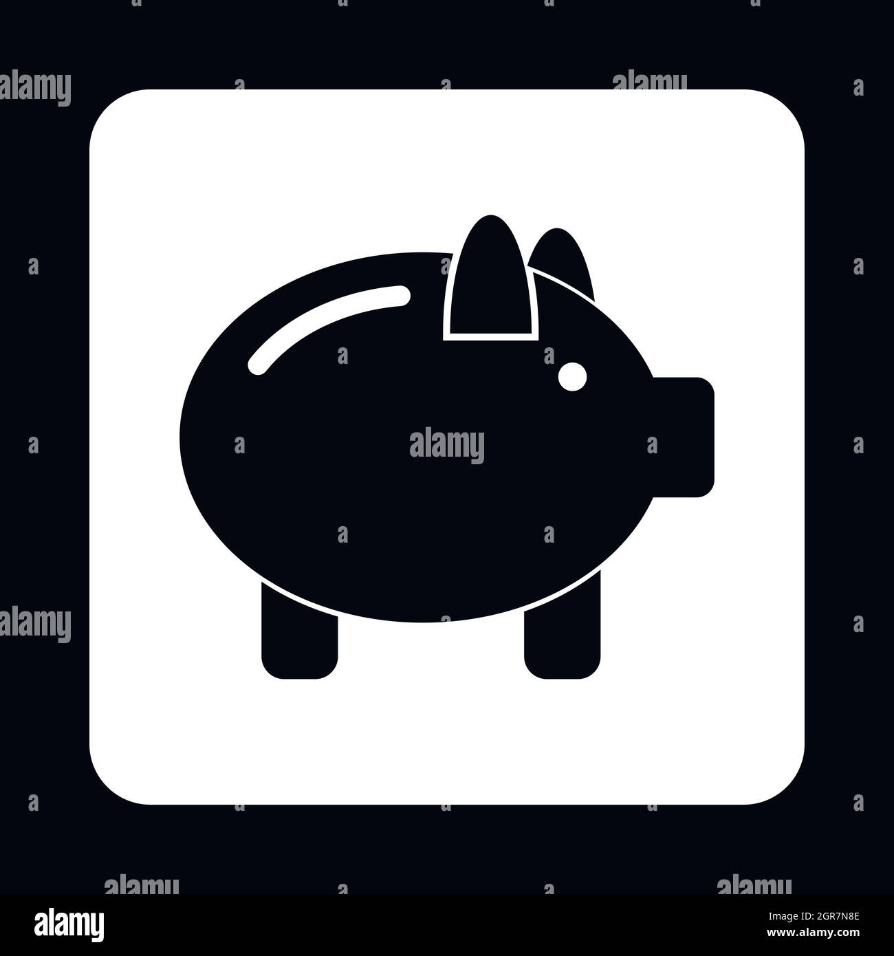 Piggy vector hi-res stock photography and images - Alamy