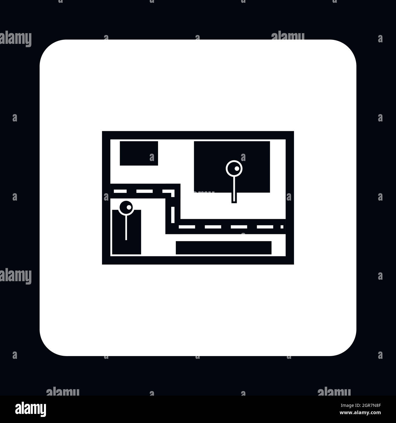 Road marker sign Stock Vector Images - Alamy