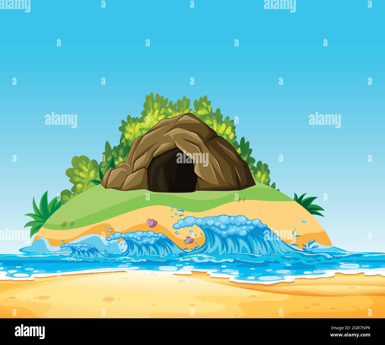 A Mystery Cave on Island Stock Vector Image & Art - Alamy