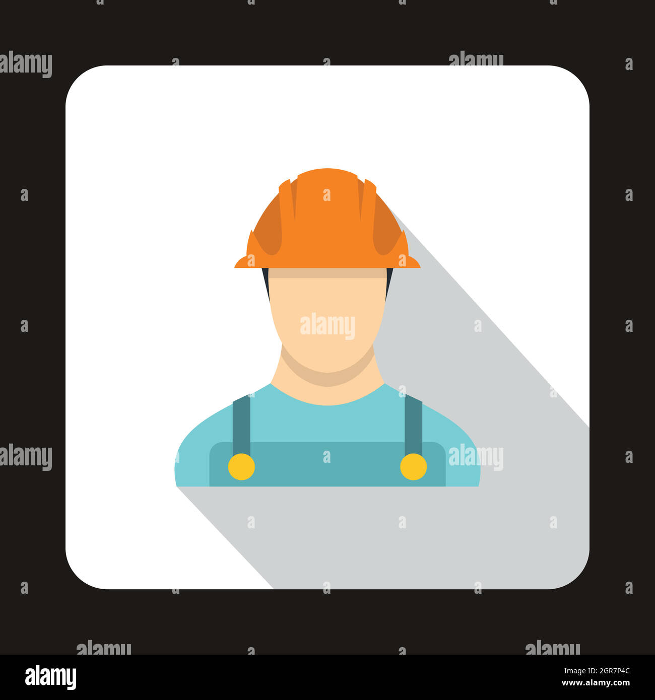 Construction site man contractor Stock Vector Images - Alamy