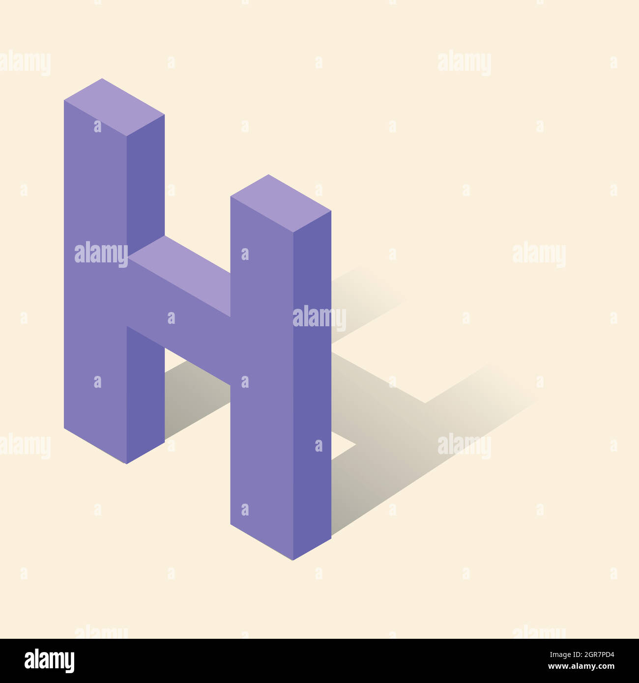 Isometric alphabet hi-res stock photography and images - Alamy