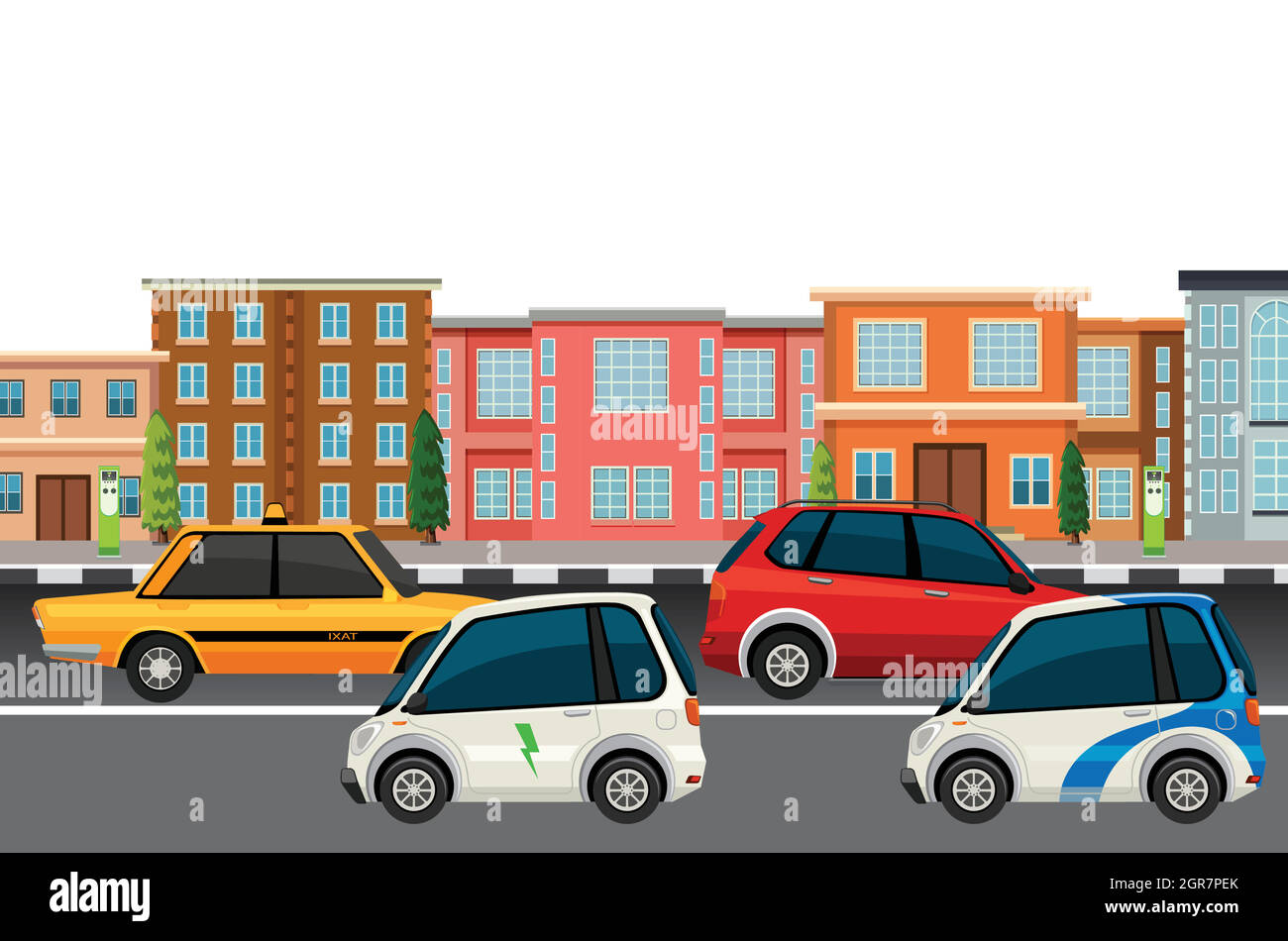 Technology in the car Stock Vector Images - Alamy