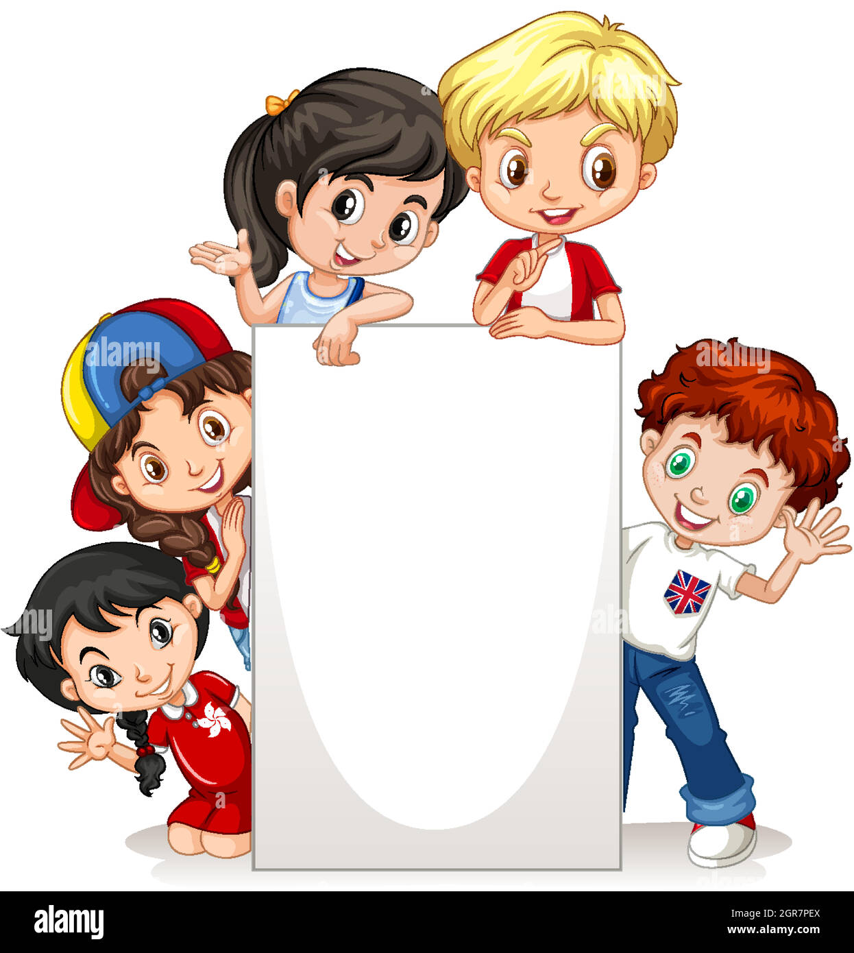 Child drawing on paper Stock Vector Images - Alamy