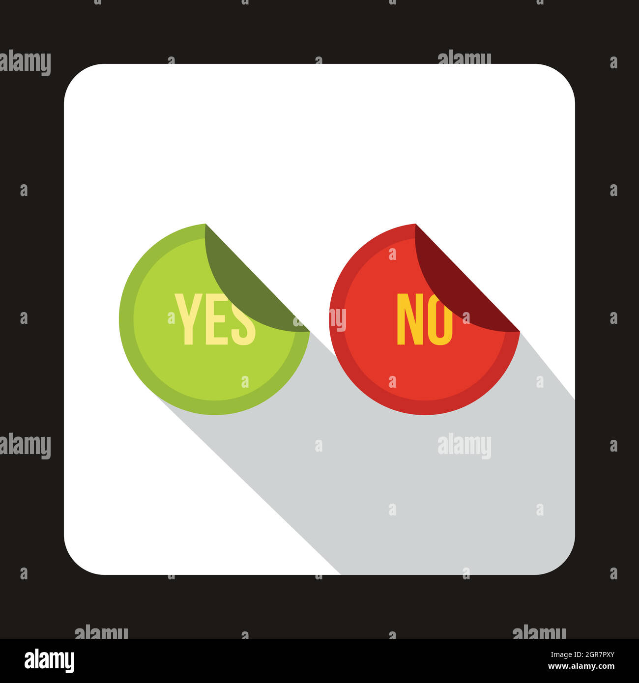 Check mark sticker Stock Vector Images - Alamy