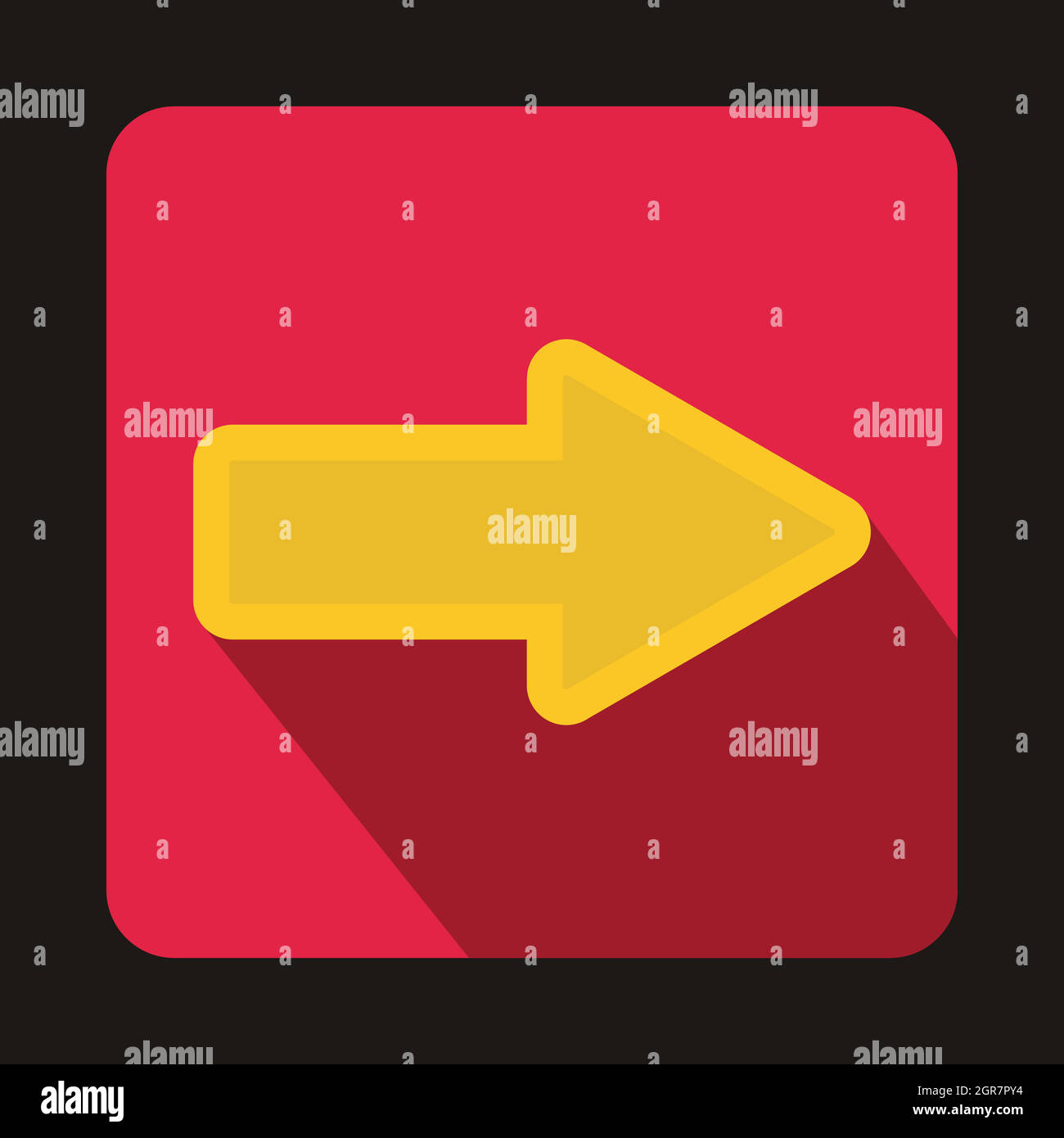Red directional arrow Stock Vector Images - Alamy