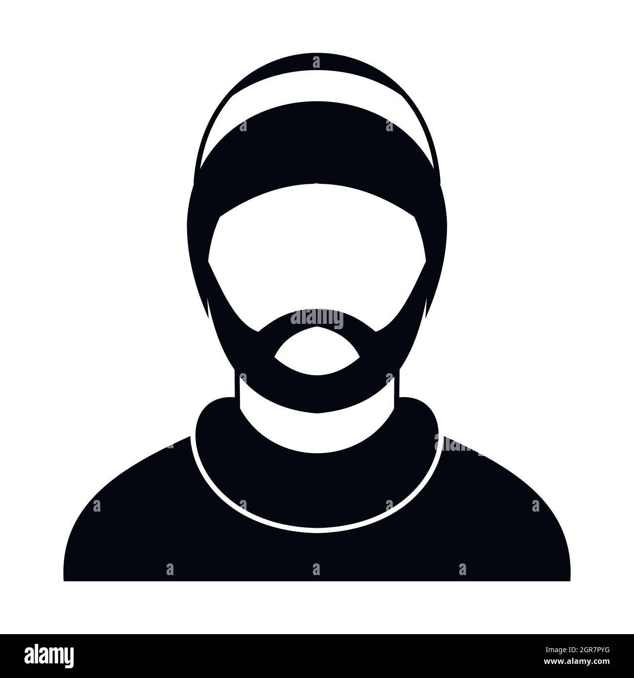 Head faceless man icon Cut Out Stock Images & Pictures - Alamy