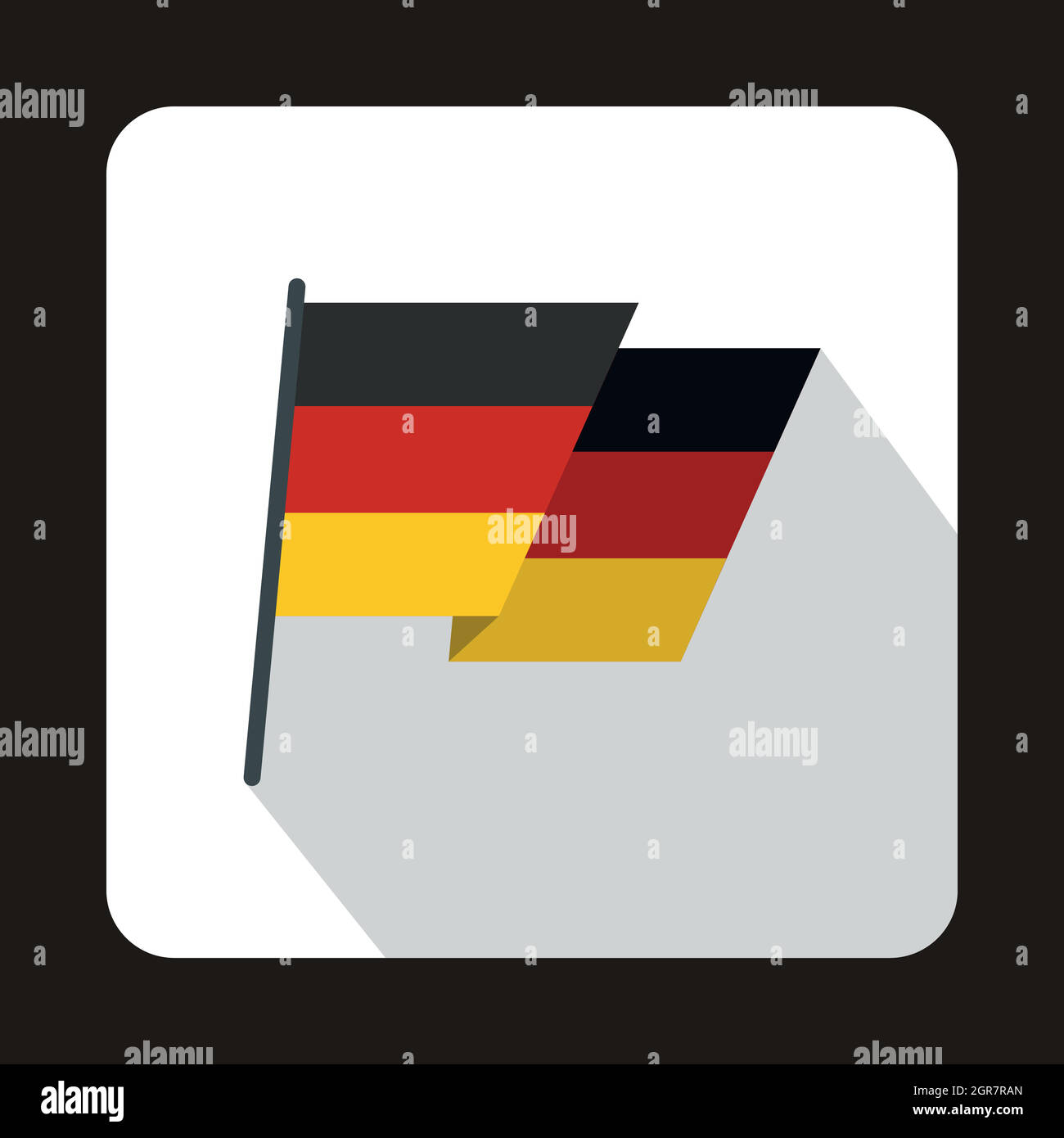 German symbolic flag Stock Vector Images - Alamy