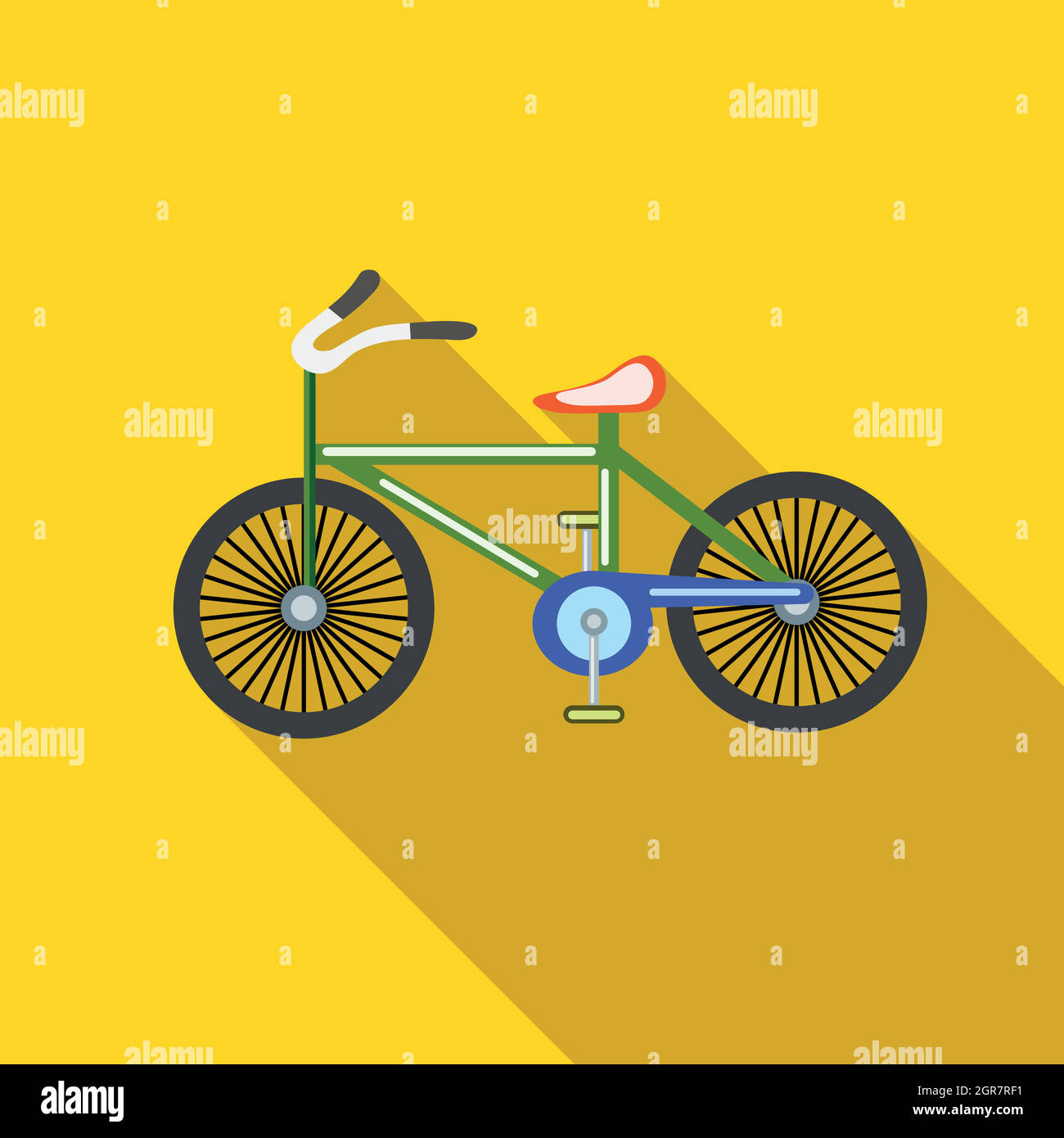 Bike icon, flat style Stock Vector Image & Art - Alamy