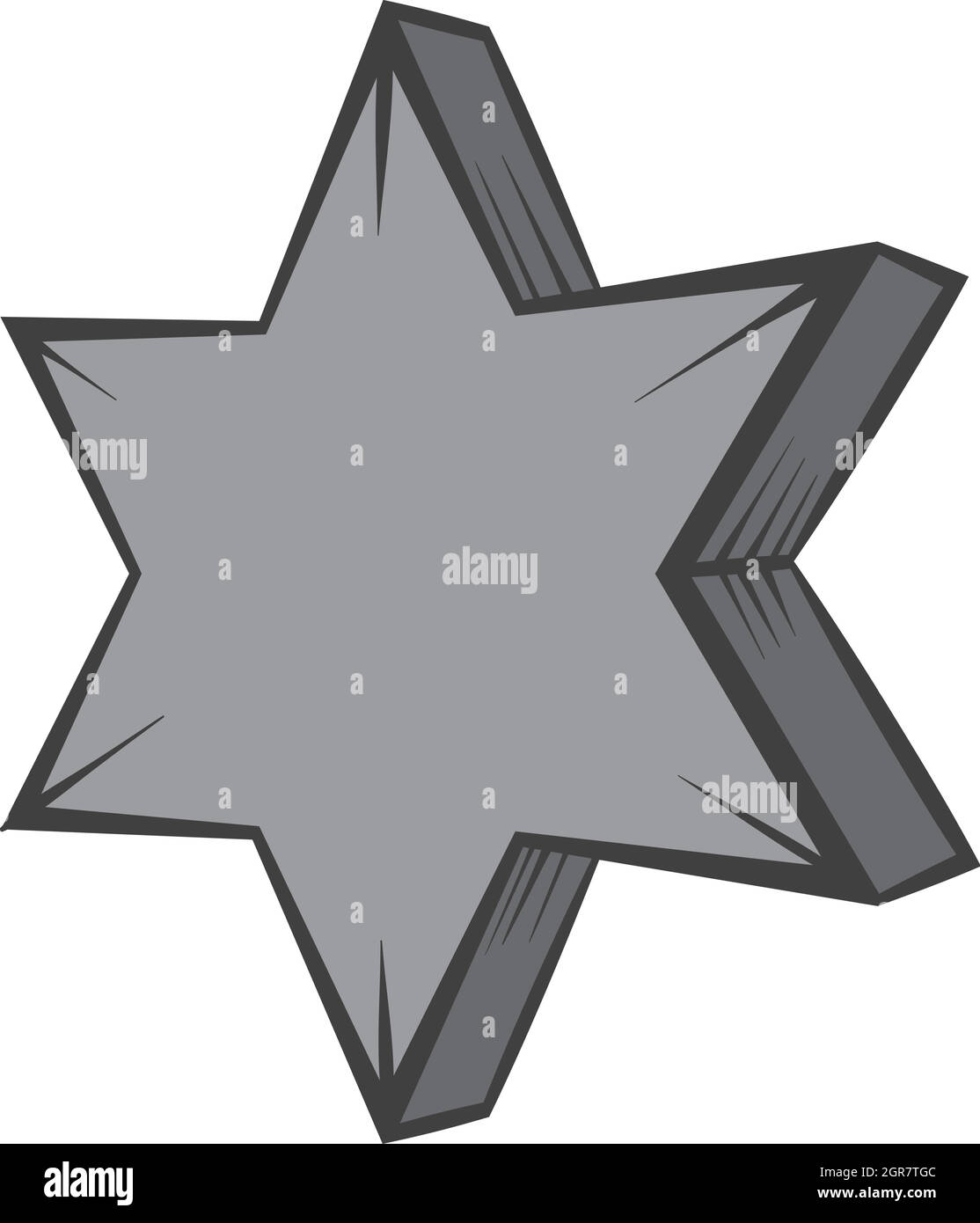 Geometric shape of six pointed star icon Stock Vector Image & Art - Alamy