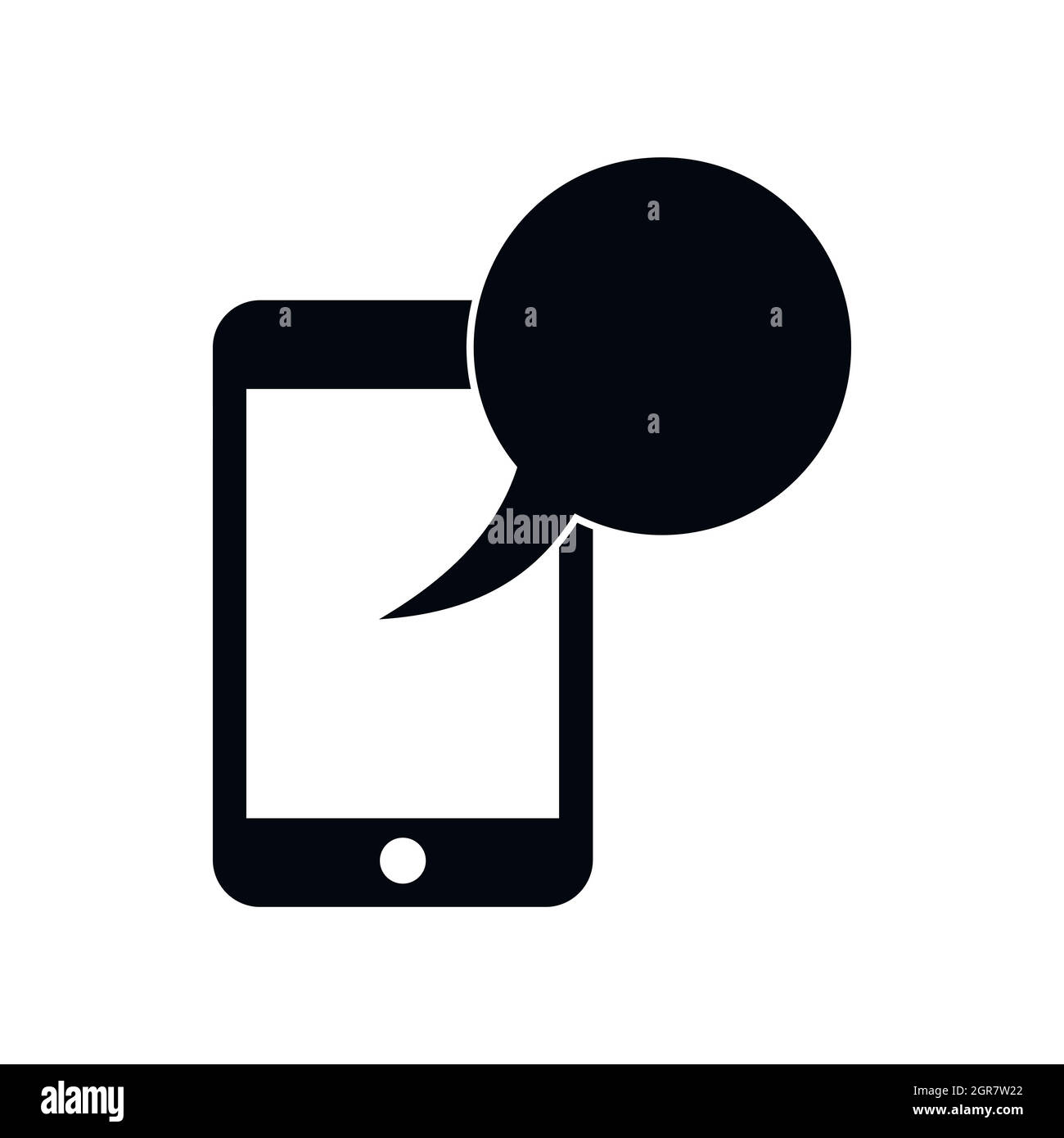 Sign icon on speech Cut Out Stock Images & Pictures - Alamy