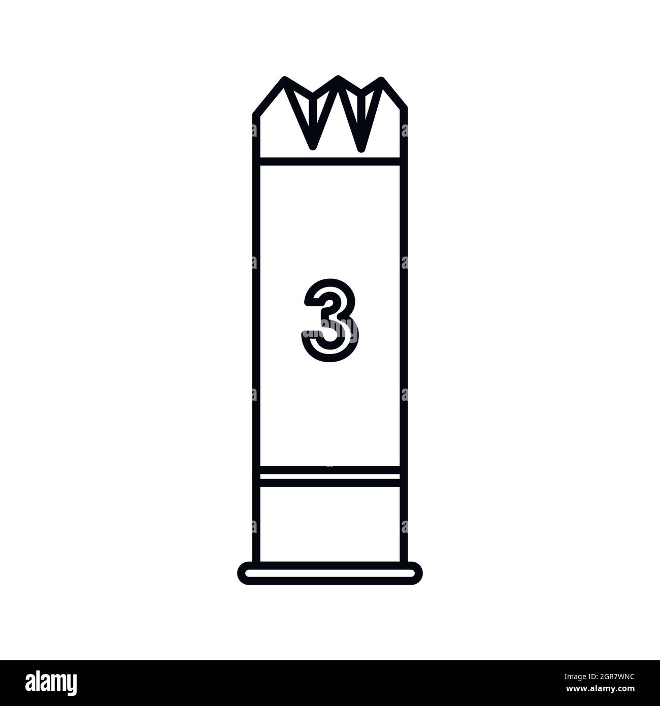 Shotgun shell icon, outline style Stock Vector Image & Art - Alamy