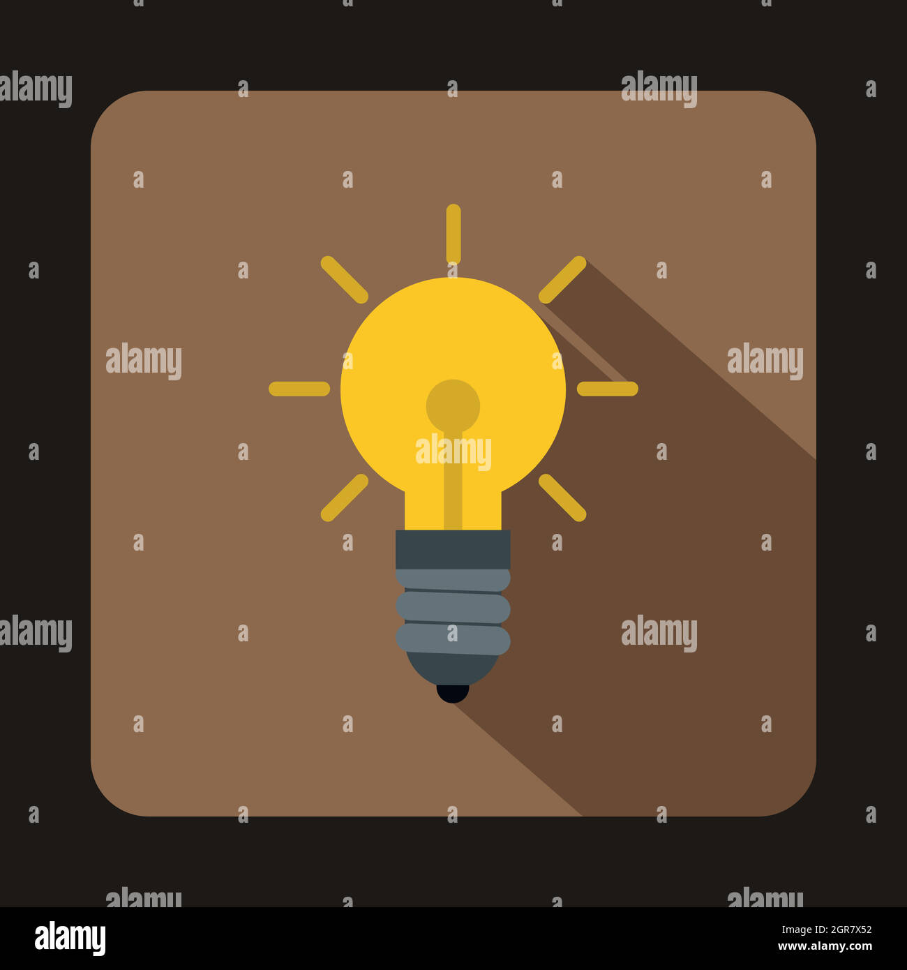Shining Light Bulb Stock Vector Images - Alamy