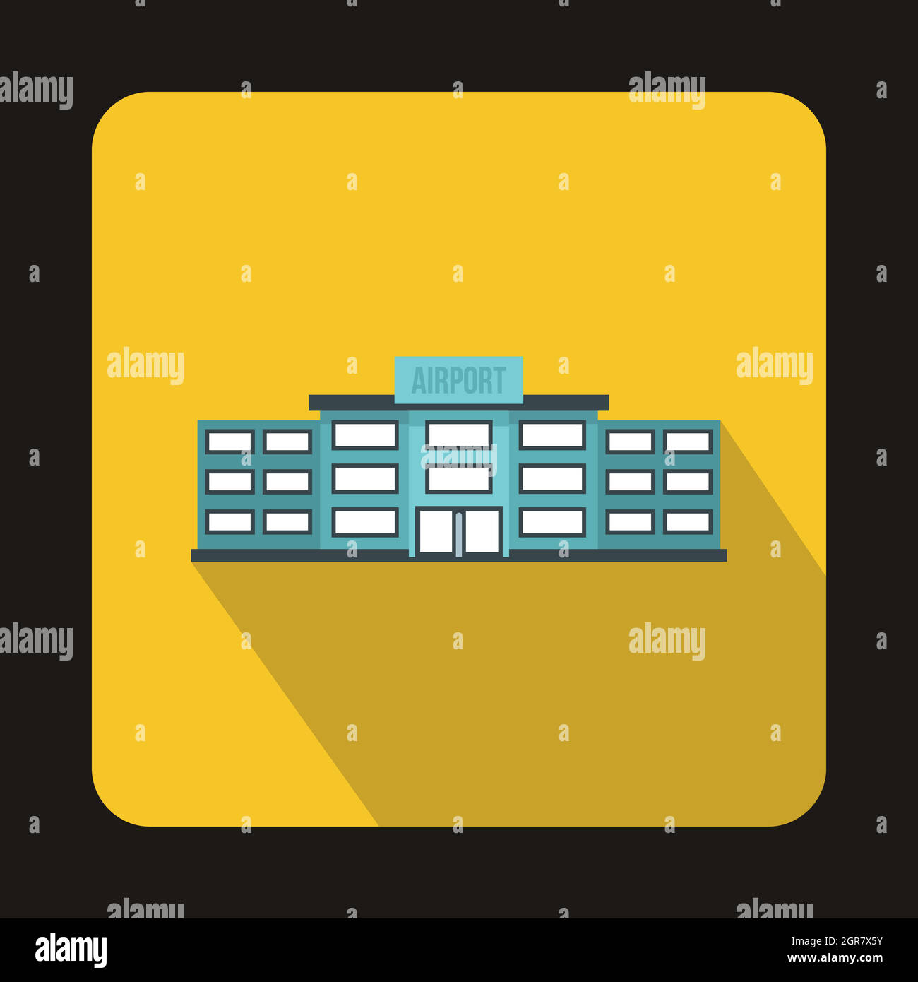 Modern long building Stock Vector Images - Alamy