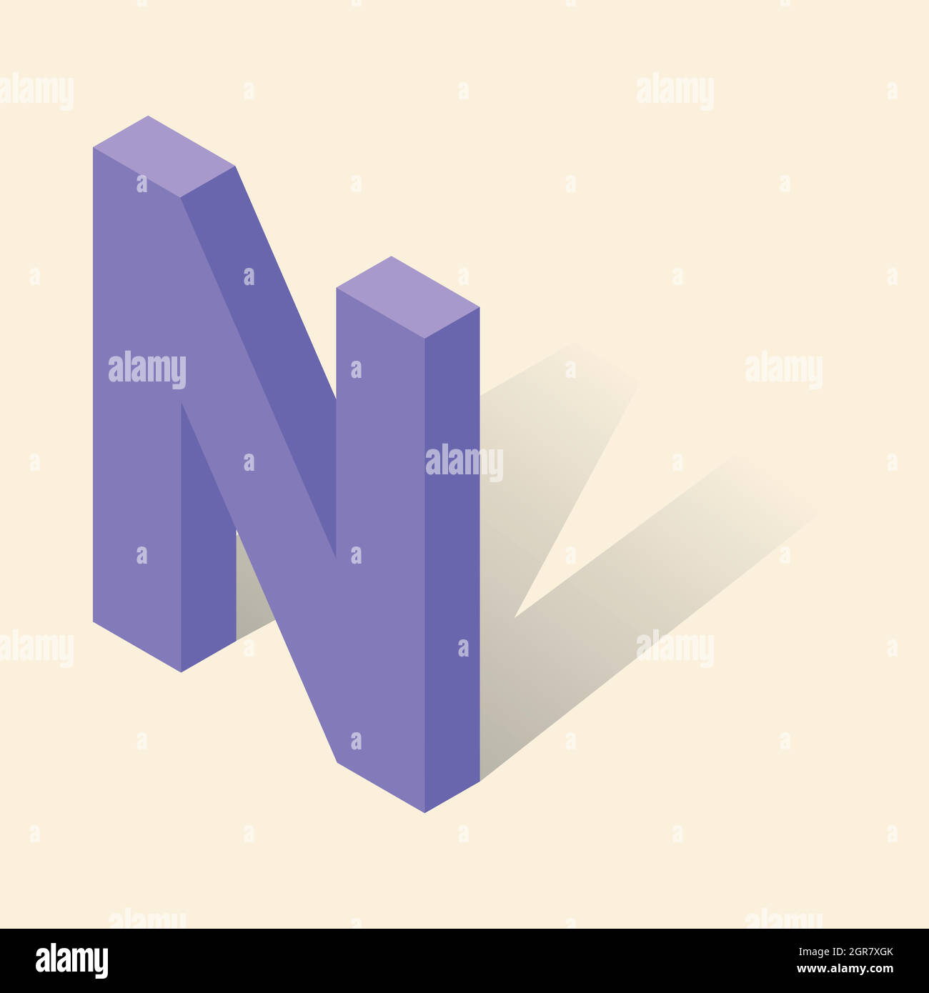 Isometric alphabet hi-res stock photography and images - Alamy