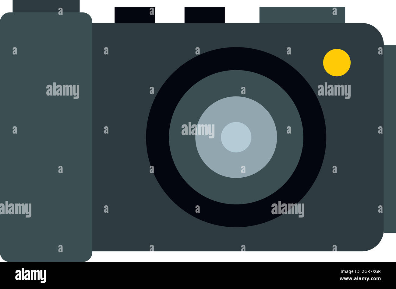 Camera icon in flat style Stock Vector Image & Art - Alamy