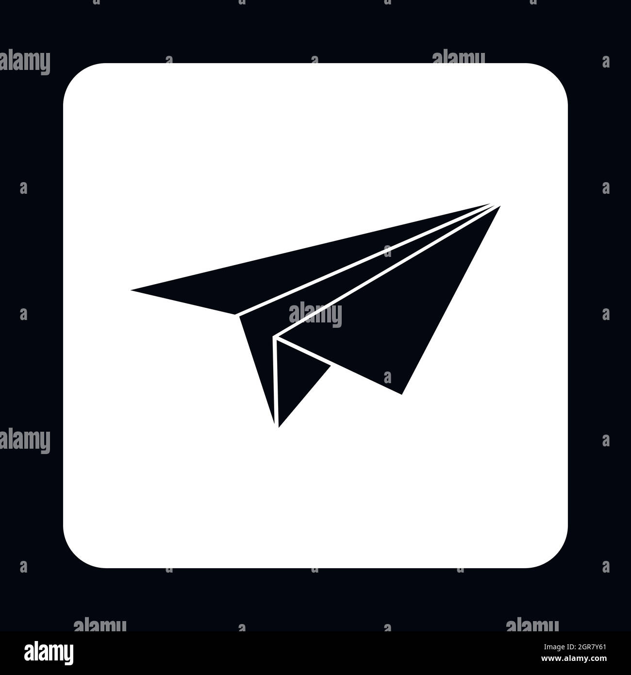 Paper plane flying transportation Stock Vector Images - Alamy