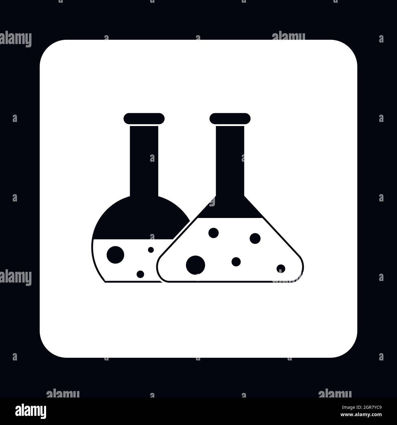 Laboratory flasks icon, simple style Stock Vector Image & Art - Alamy