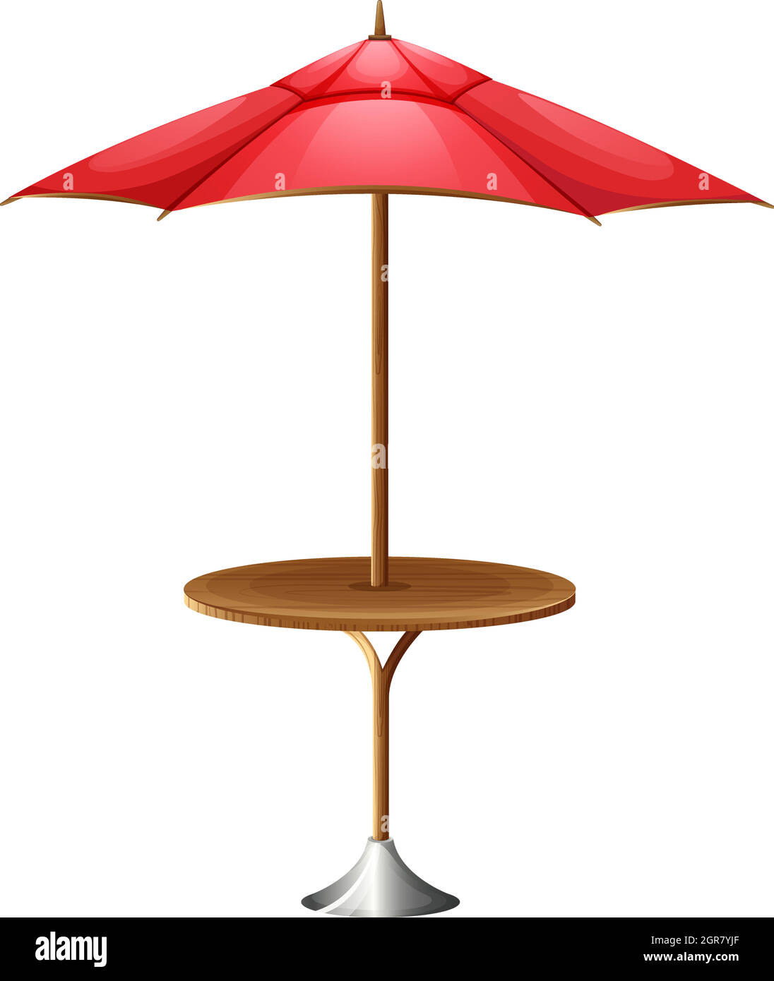 Umbrella table Stock Vector Images - Alamy