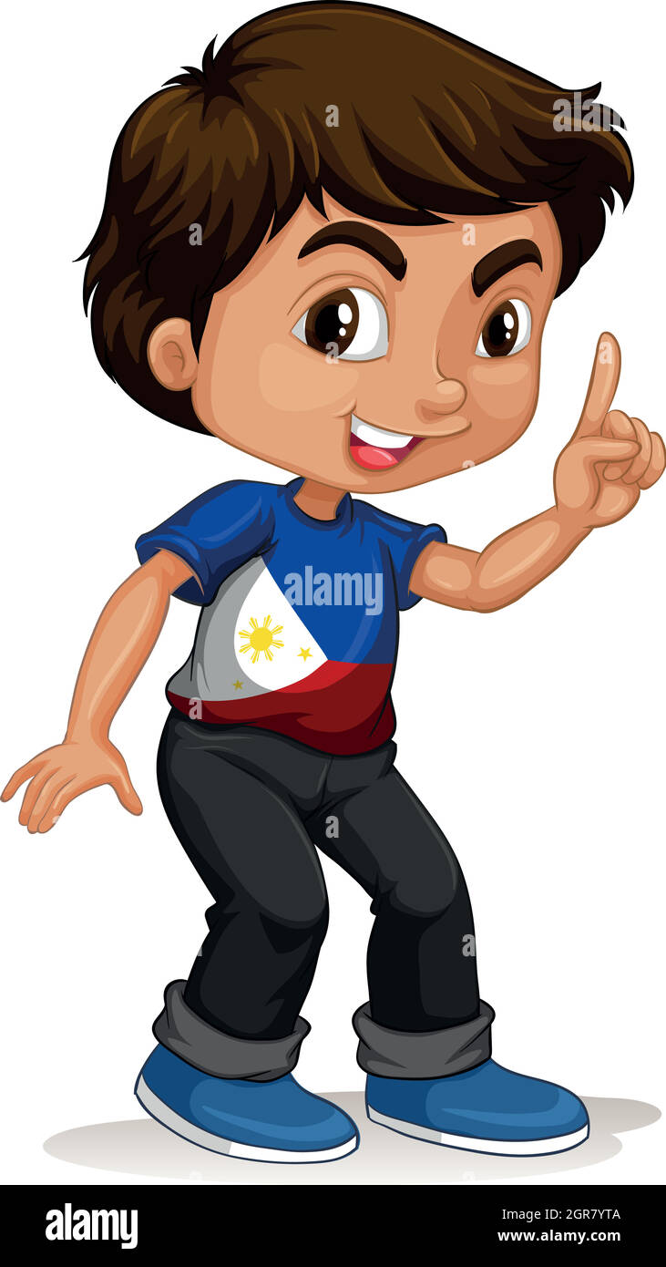 Child Pointing Clipart