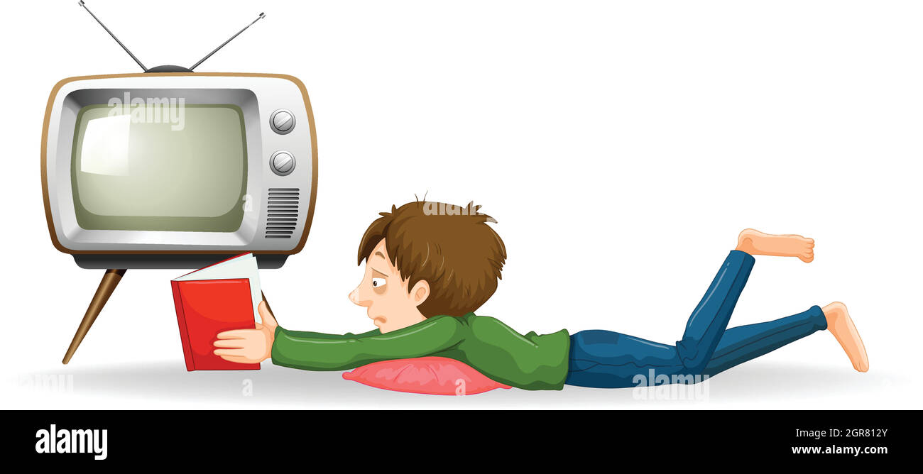 Reading young people Stock Vector Images - Alamy