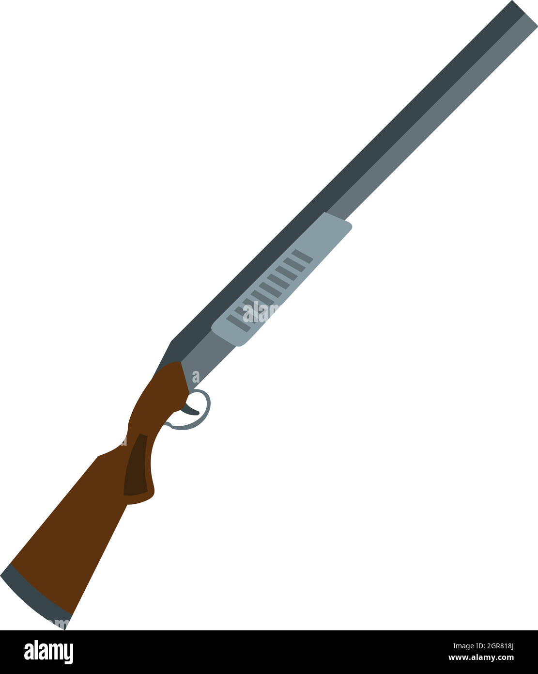 Gun icon, flat style Stock Vector Image & Art - Alamy