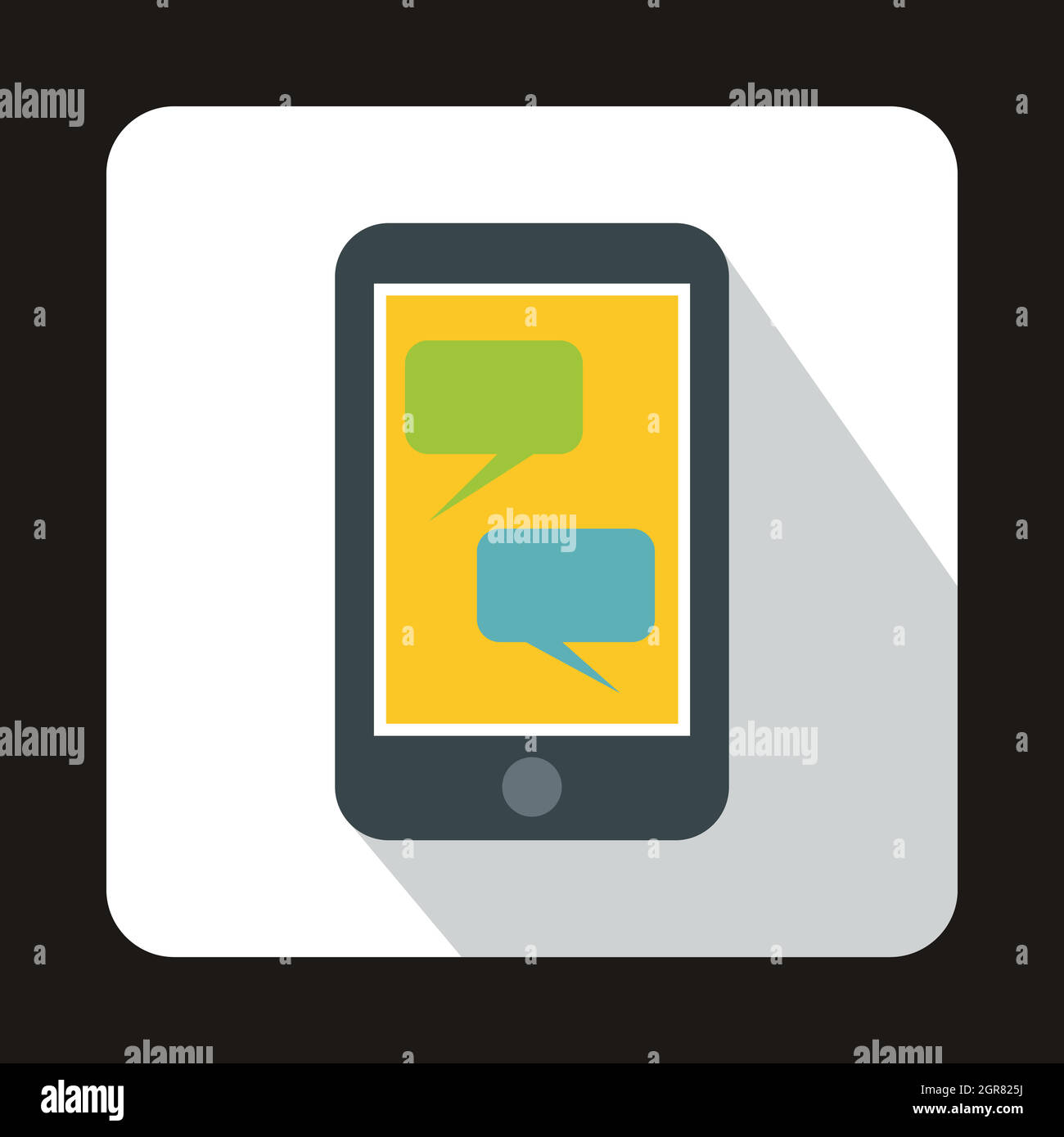 Texting, phone screen Stock Vector Images - Alamy