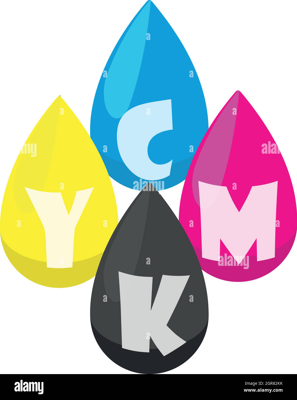 CMYK color profile icon, cartoon style Stock Vector Image & Art - Alamy