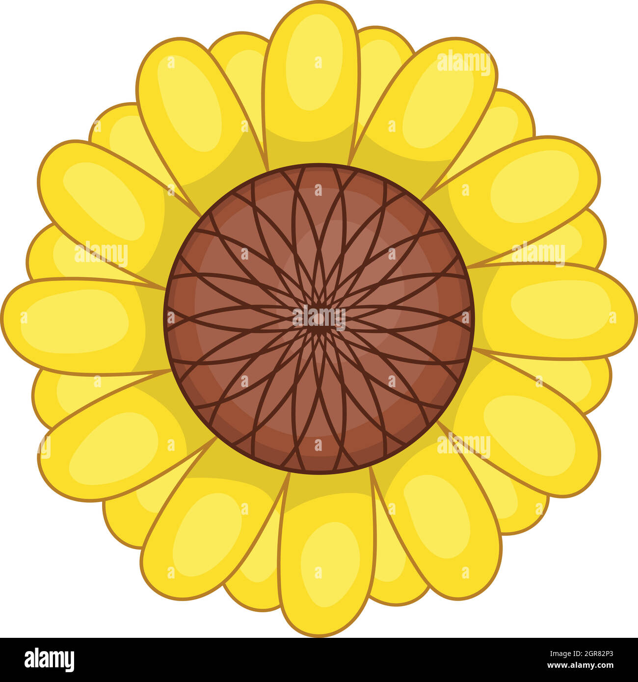 Flower symbol cartoon Stock Vector Images - Alamy