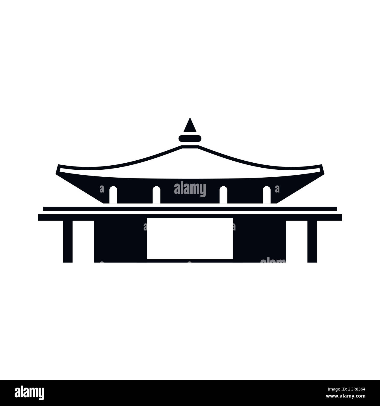 Temple icon, simple style Stock Vector Image & Art - Alamy