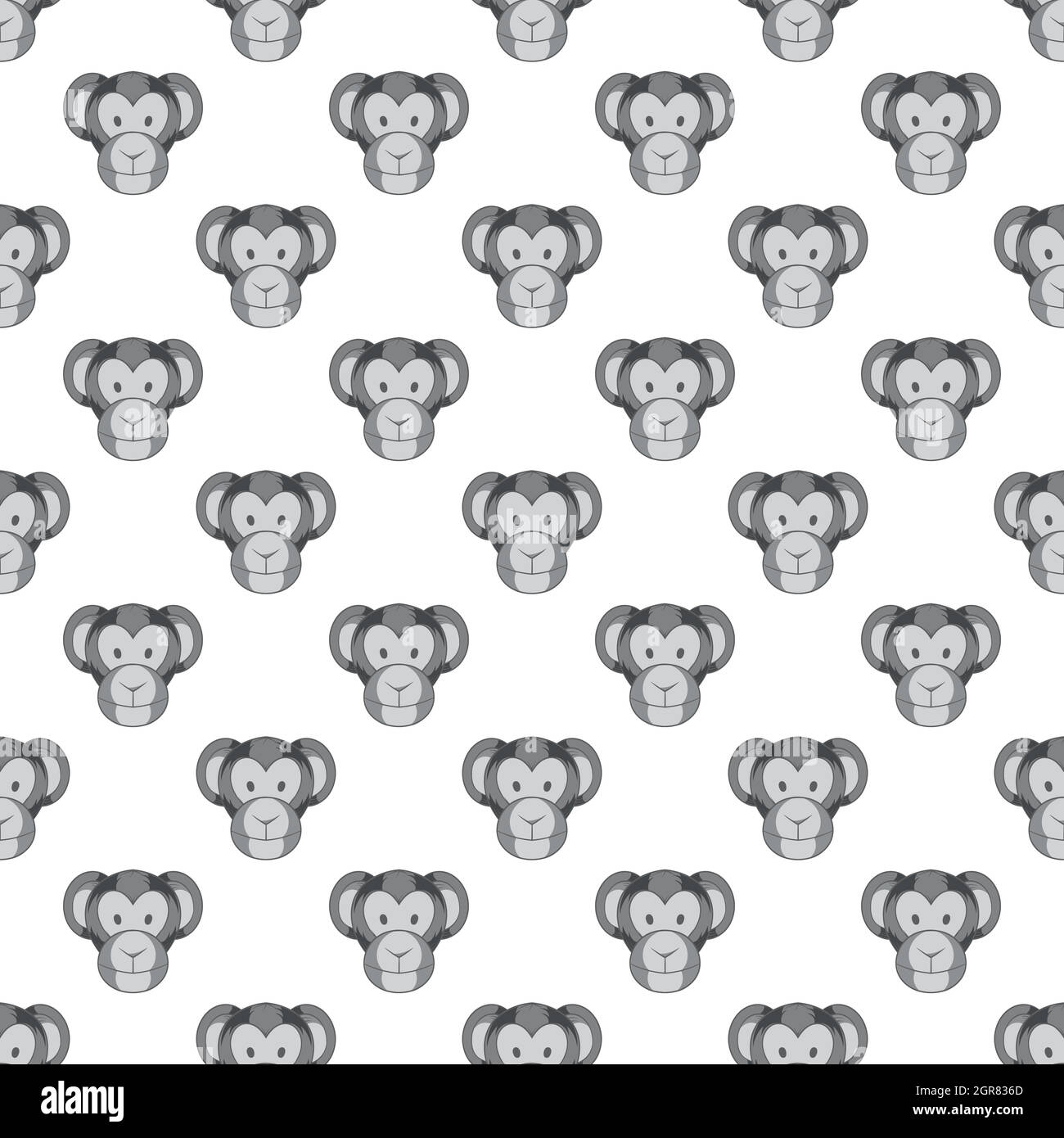 Monkey face seamless pattern Stock Vector Image & Art - Alamy