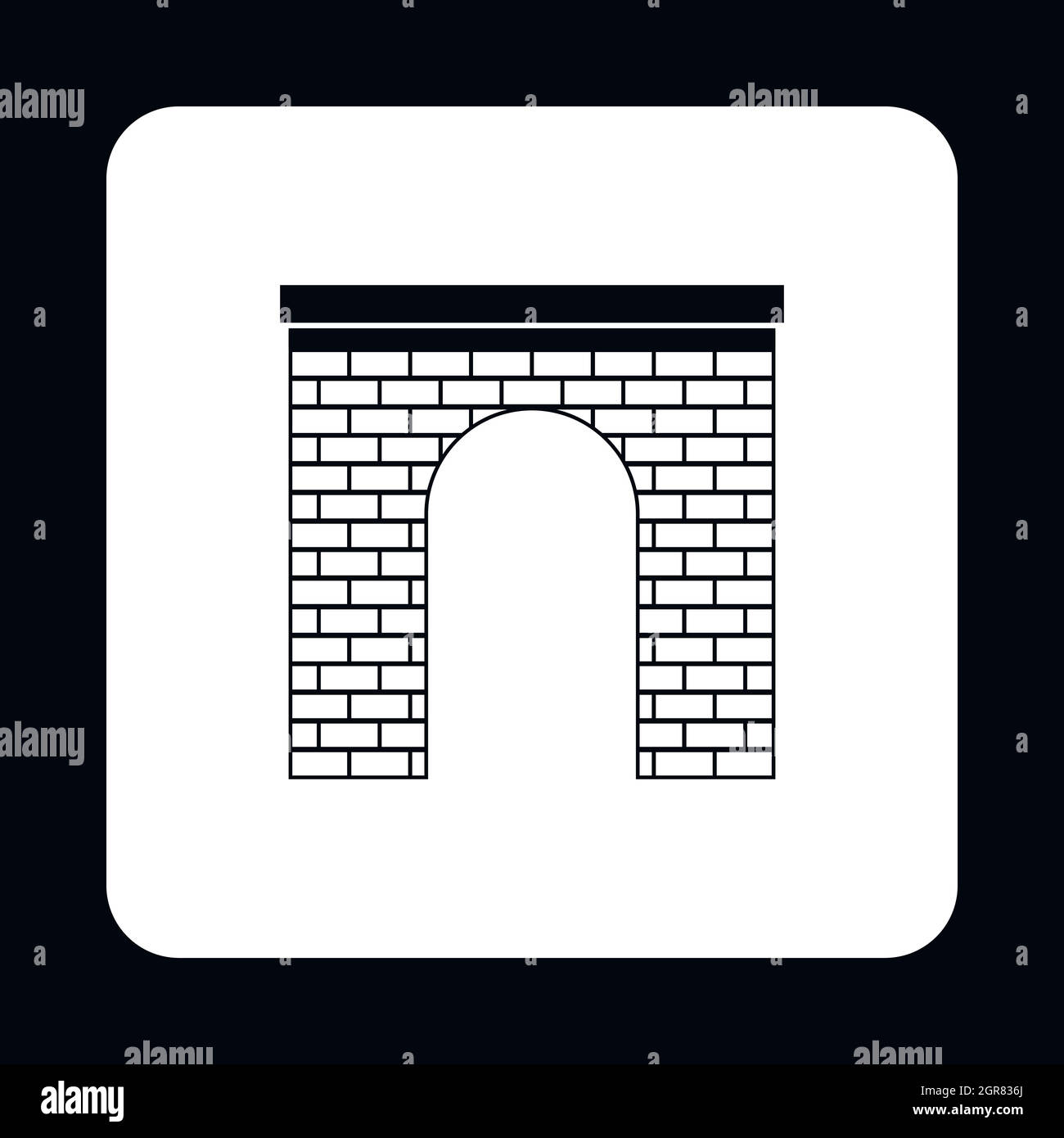 Brick arch icon, simple style Stock Vector Image & Art - Alamy