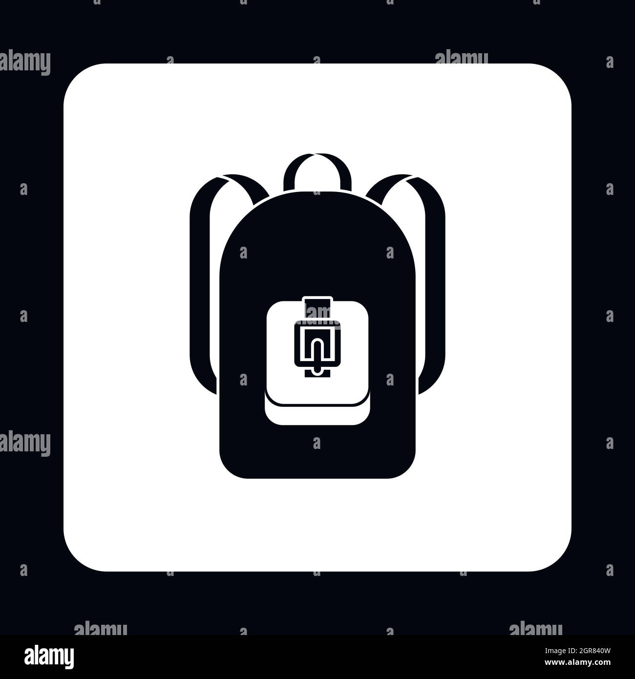 Backpack icon hi-res stock photography and images - Alamy