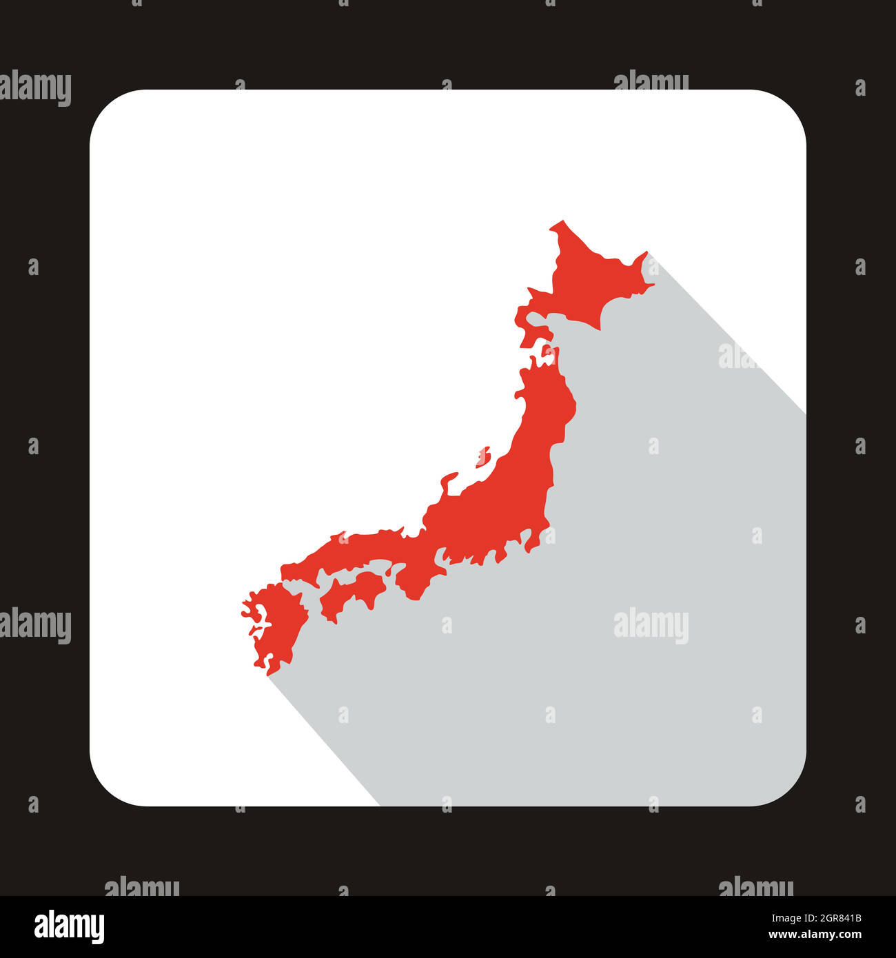 Japan asia continent map hi-res stock photography and images - Alamy