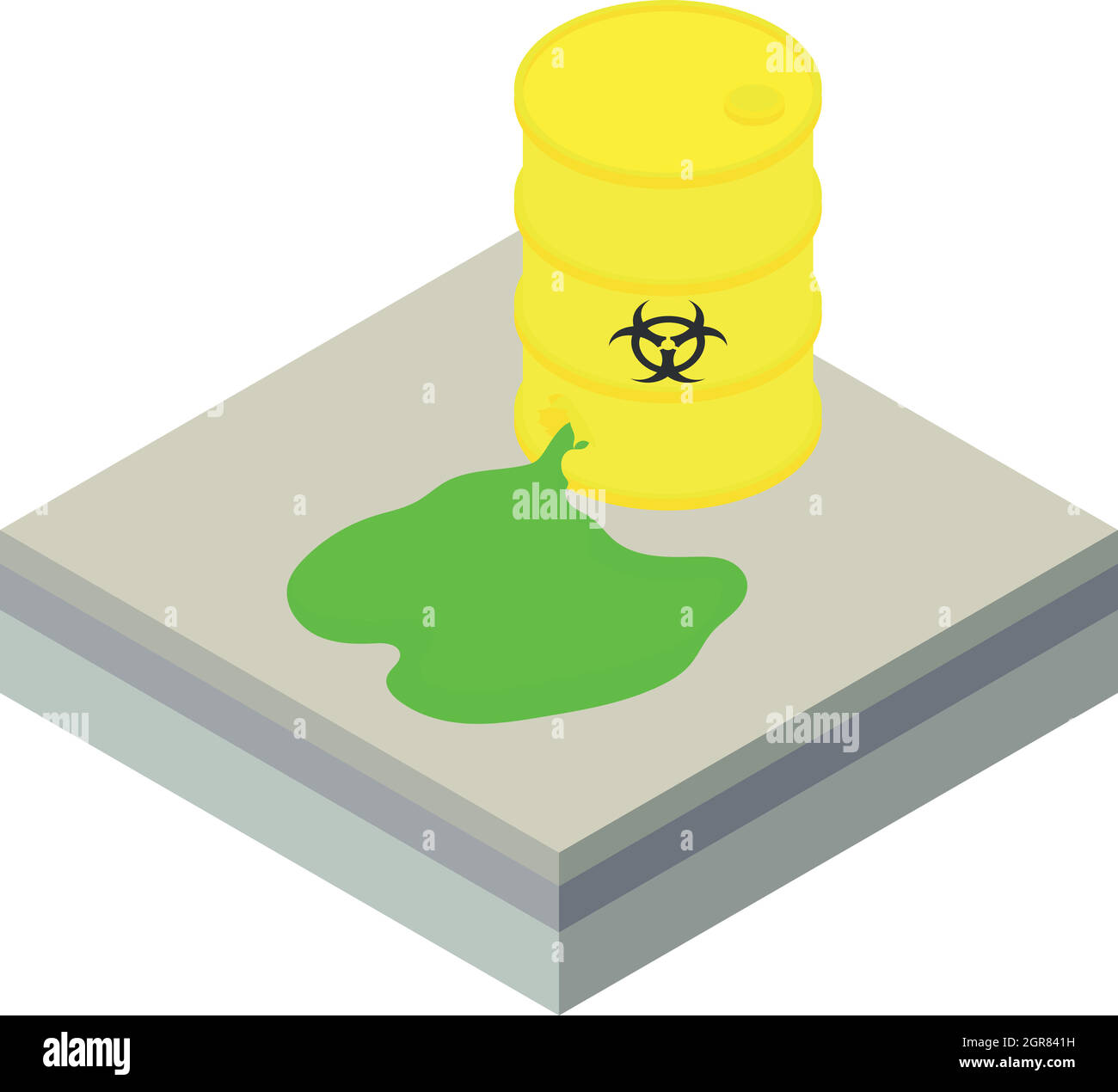 Toxic waste spilling from barrel icon Stock Vector Image & Art - Alamy