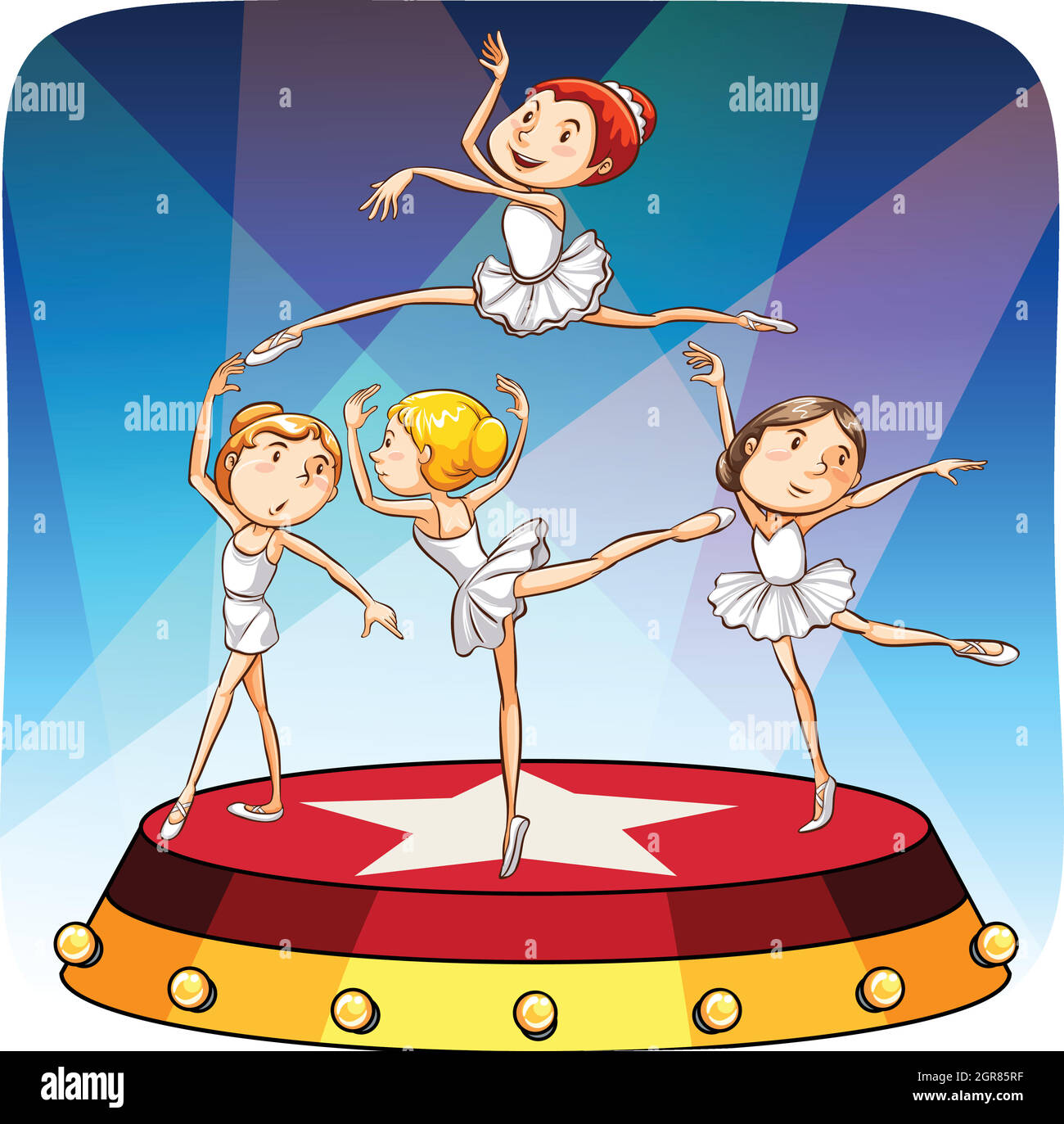 Ballet competition Stock Vector Images - Alamy